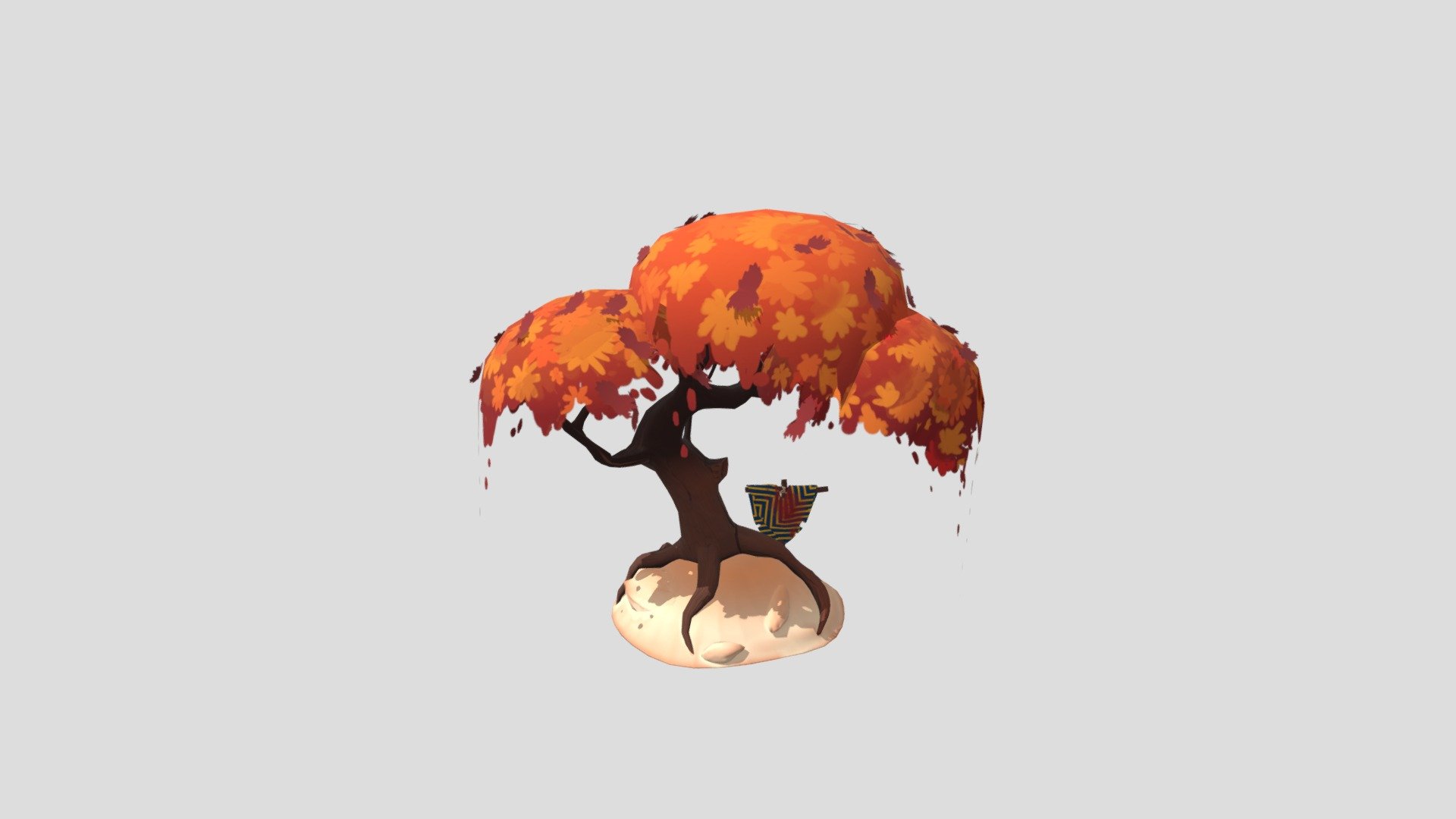 Cartoon low poly tree - 3D model by SantiagoEloy [4f467ad] - Sketchfab