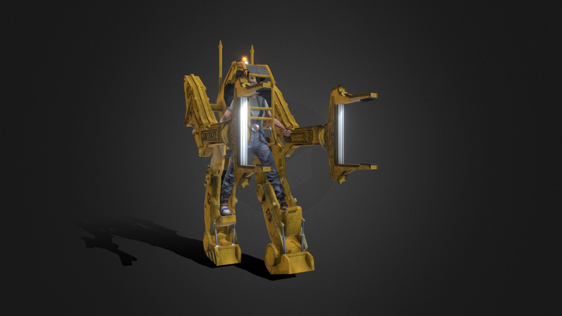 Power Loader (Aliens) - 3D model by paulelderdesign [4f470db] - Sketchfab