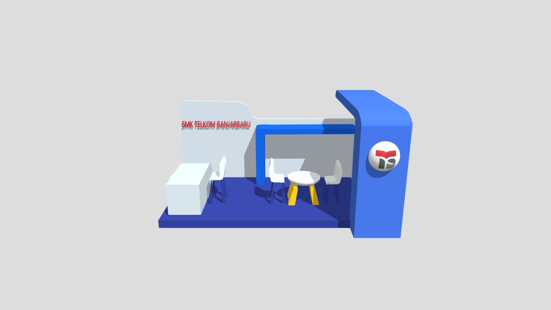 Booth Design - 3D model by GustiBintang [4f47e7a] - Sketchfab