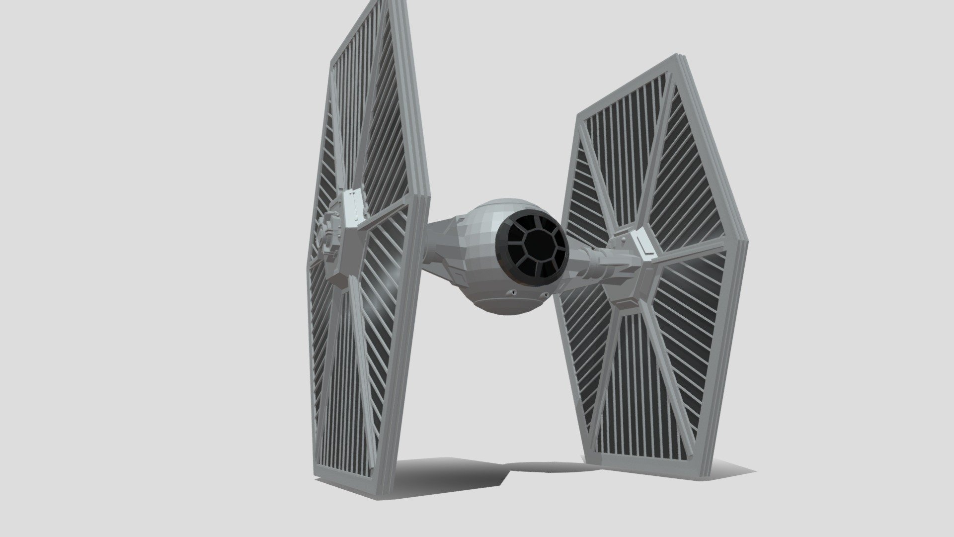 Low poly TIE fighter - Download Free 3D model by cpf_99 [4f48325 ...