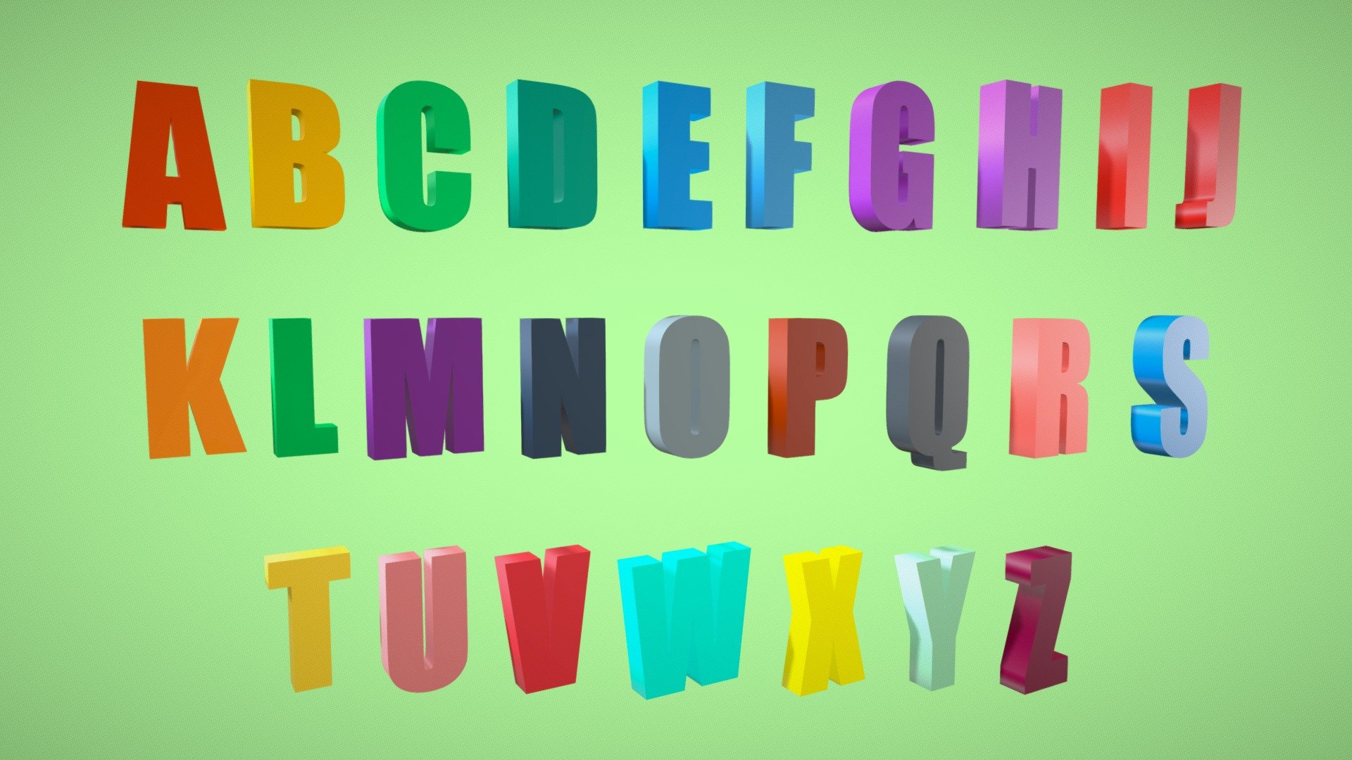 Alphabet Numbers Pack 3D - Buy Royalty Free 3D model by Logicgo ...
