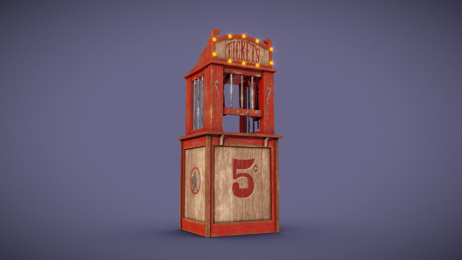 1940's Horror Ticket booth - Buy Royalty Free 3D model by Fred Drabble ...