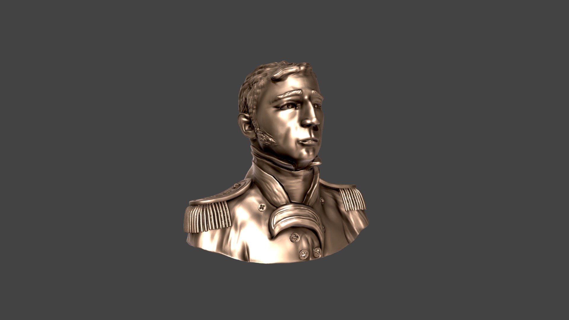 Lord Thomas Cochrane Busto Sketchfab - 3D model by Royal 3D (@e ...