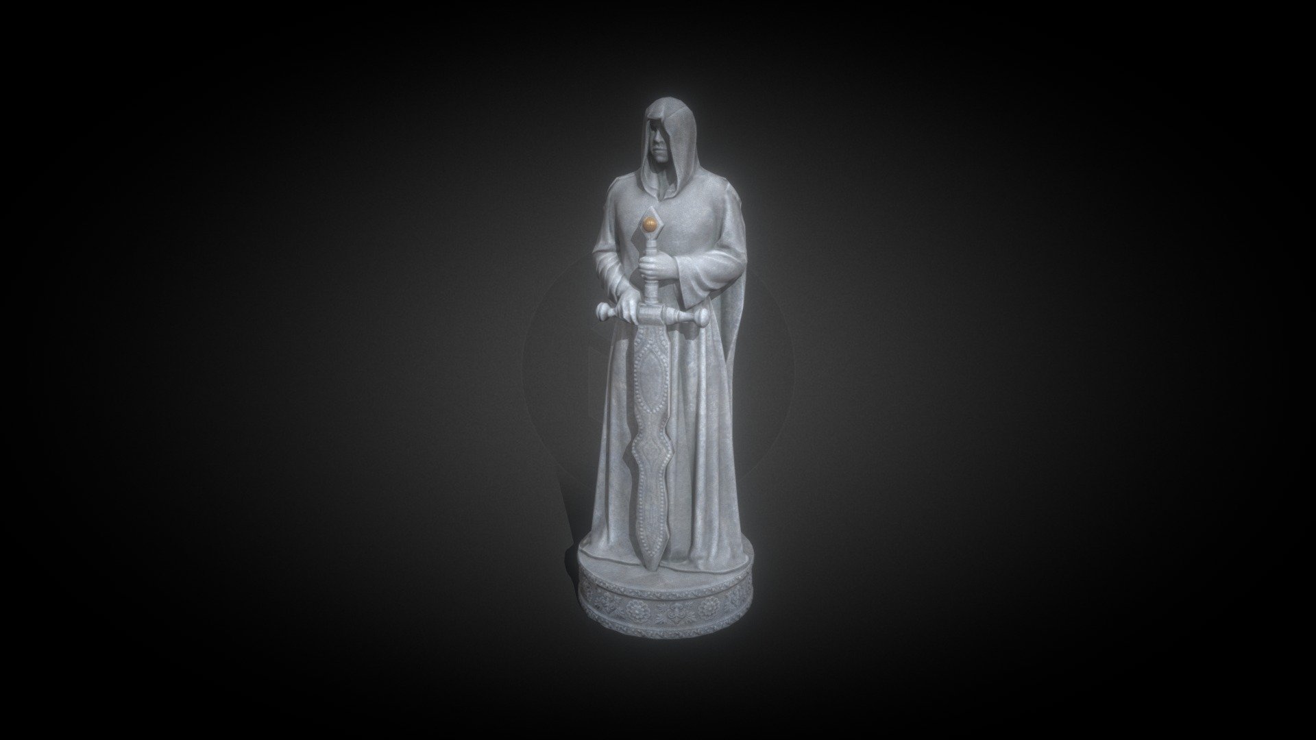 SM_Statue_Monk_V1_02_BLT - 3D model by LexTalionis [4f490c1] - Sketchfab