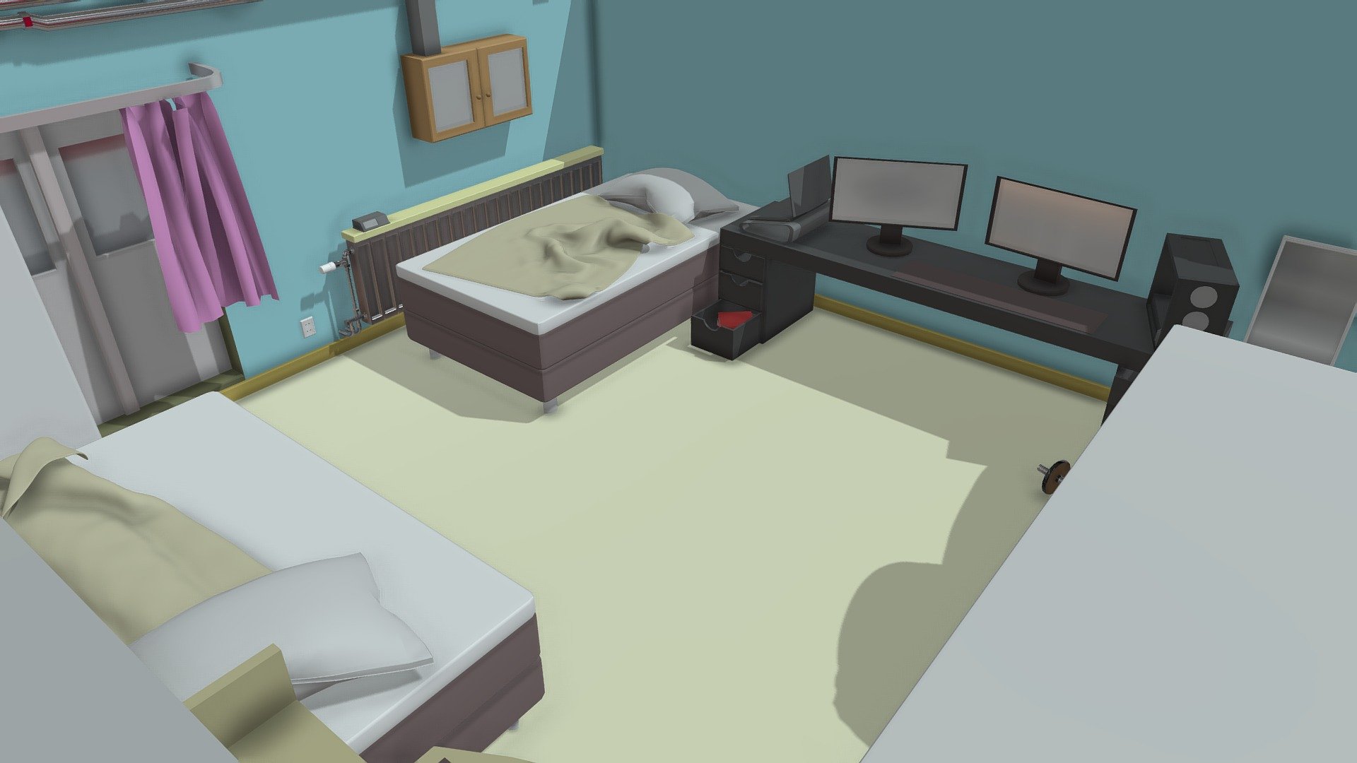 Felix room - 3D model by felix.ngo [4f49430] - Sketchfab