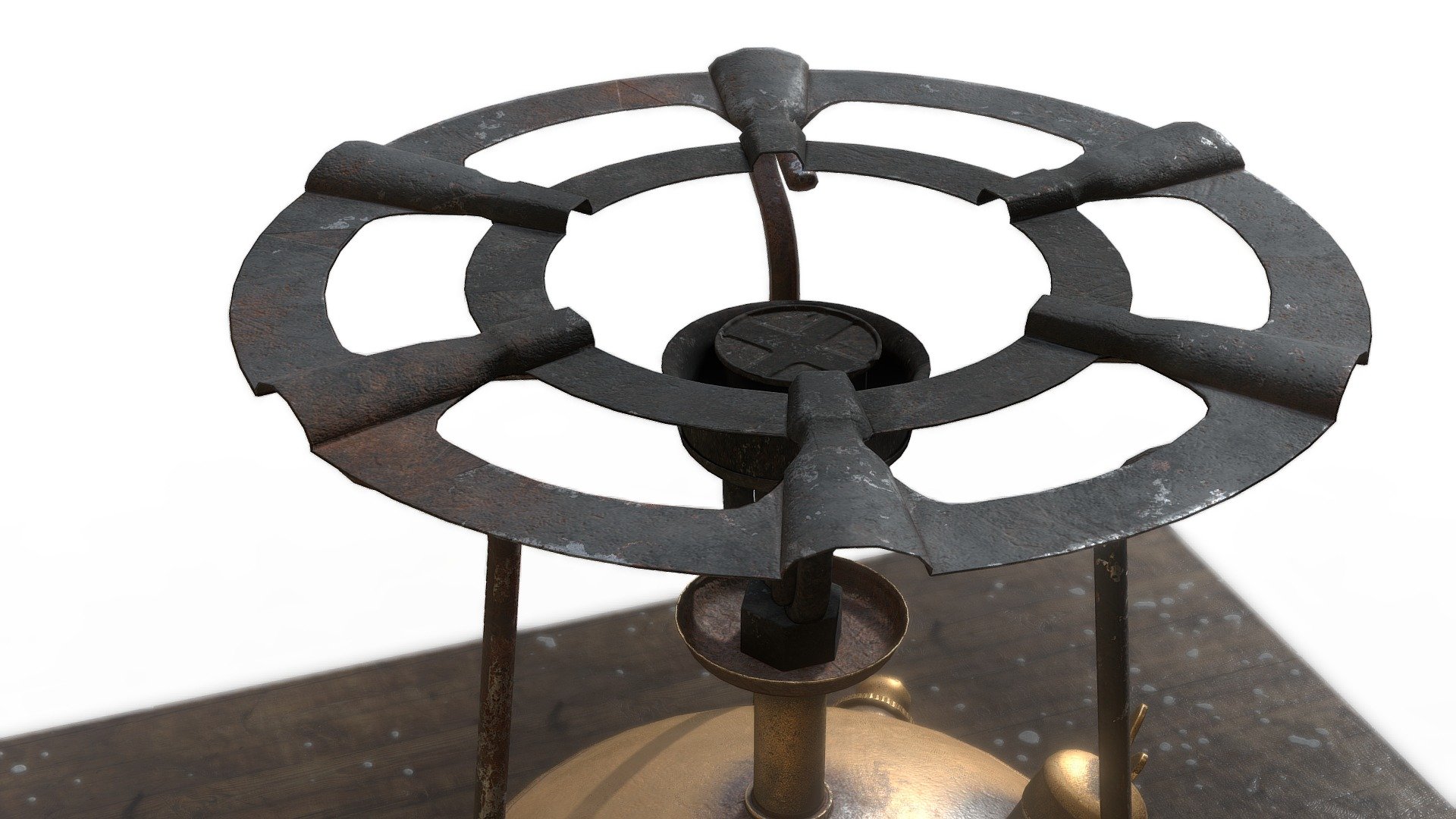 User Old Kerosene Brass Manual Stove - Buy Royalty Free 3D model by ...