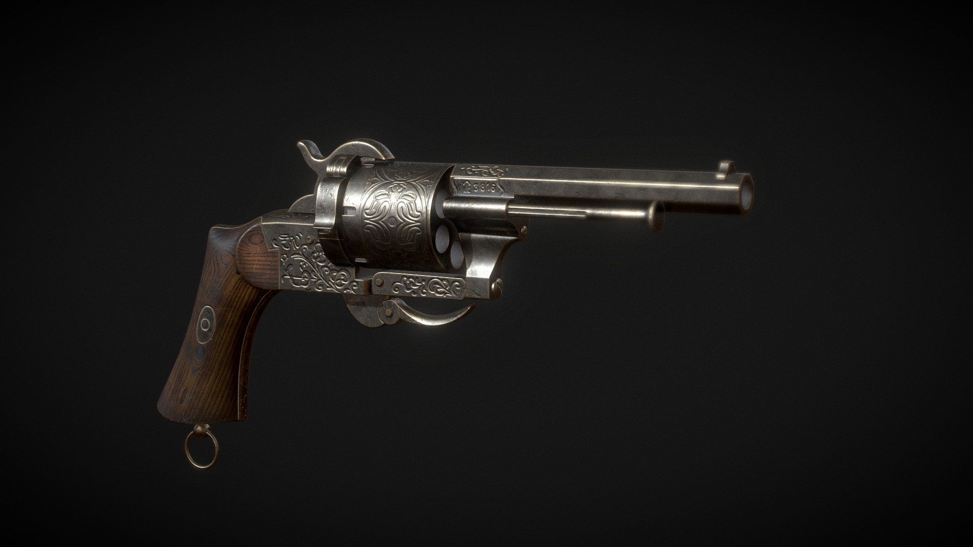 Lefaucheux Revolver - Download Free 3D model by Lokeig [4f4b648 ...
