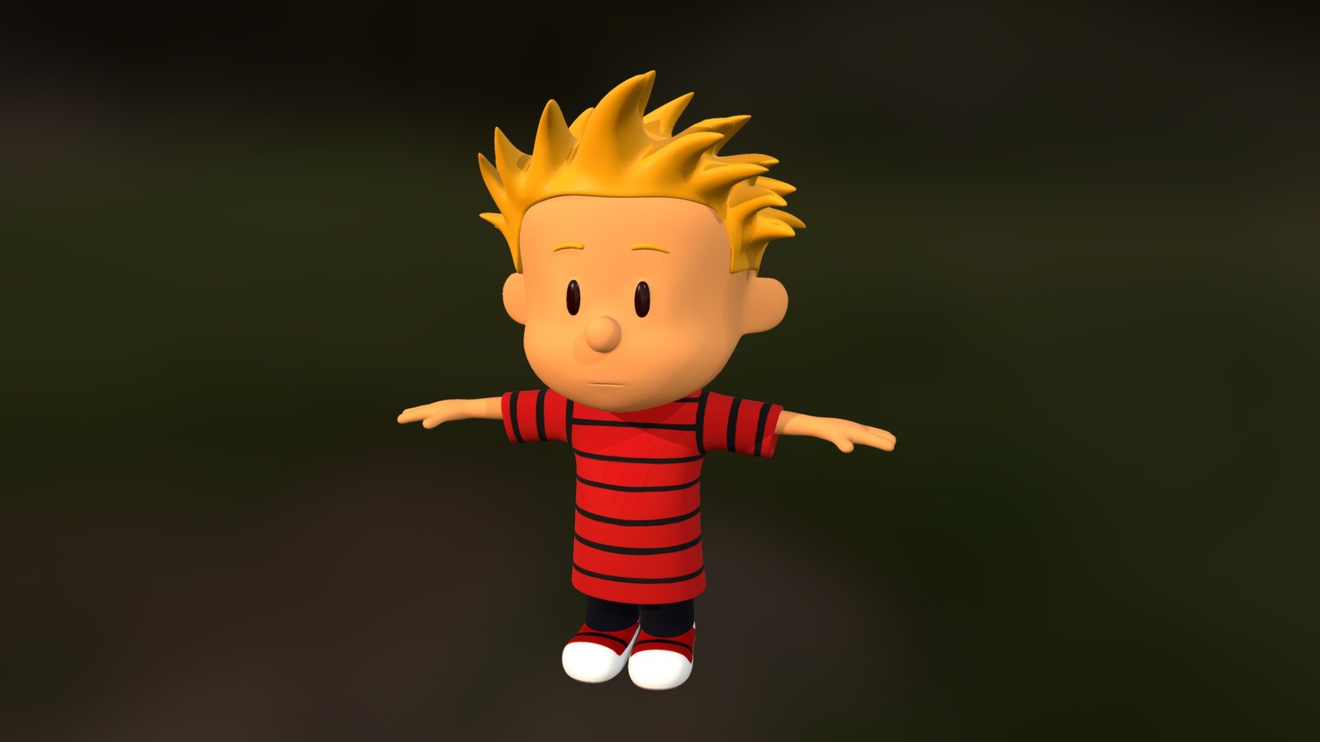 Calvin - Calvin & Hobbes (fan made) - 3D model by drika111 [4f4ccdd ...
