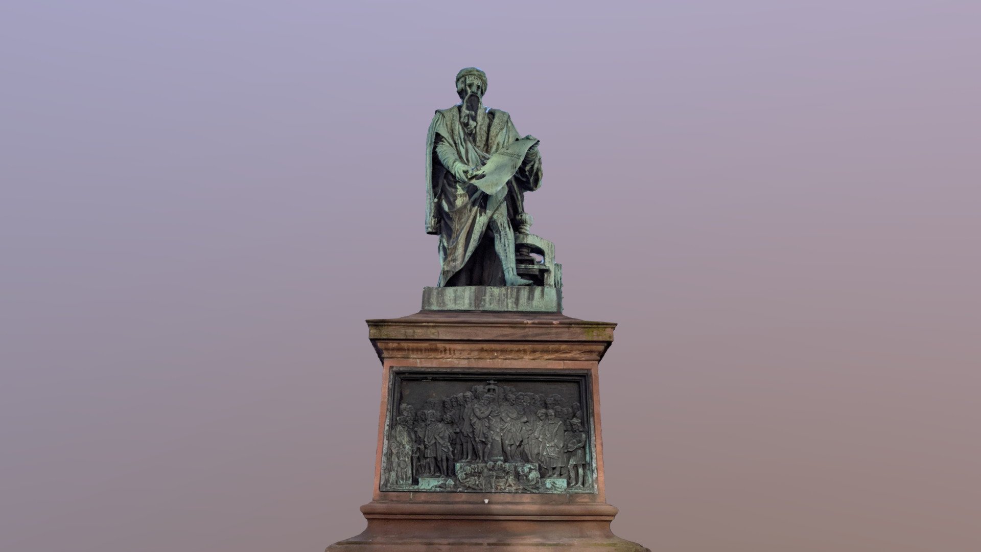 Statue of Gutenberg - 3D model by crlnvl [4f4d3f8] - Sketchfab