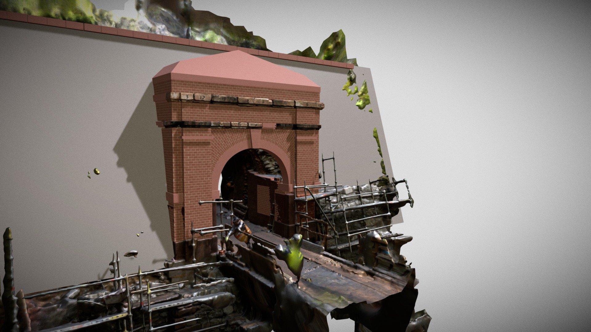 Srebrna, Bastion Rogowy, brama v2 - Download Free 3D model by mccornik1 ...