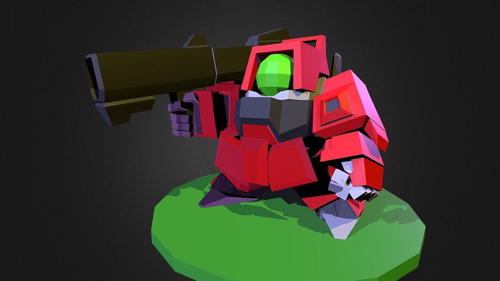 Gundam SD Rick Dias - 3D model by Alexandre S da Silva Jr ...
