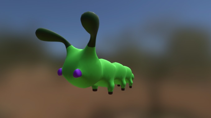 Animated Caterpillar - 3D model by Zack (@9573765) [4f534a0] - Sketchfab