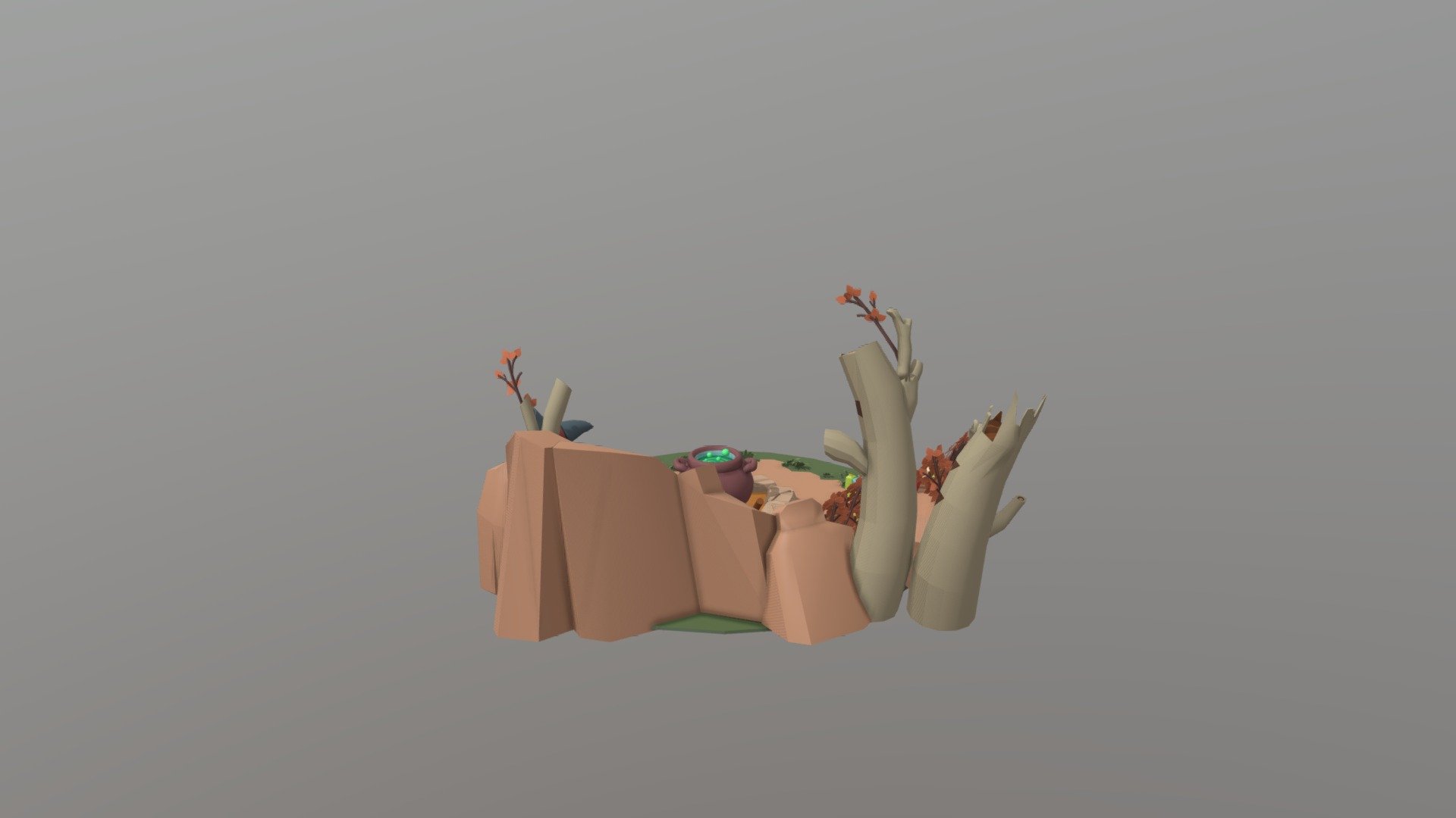 Witch cauldron - 3D model by LuisUrmachea [4f5446c] - Sketchfab