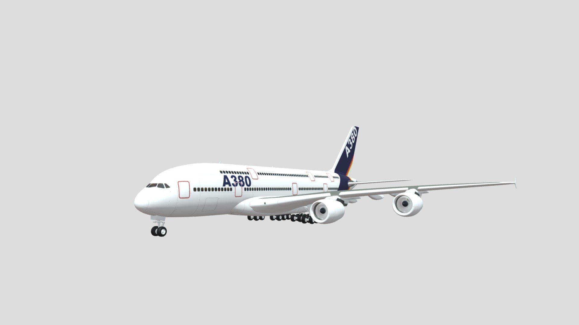 A380 - Download Free 3D model by zairiq zairiq (@zairiqzairiq) [4f55291 ...