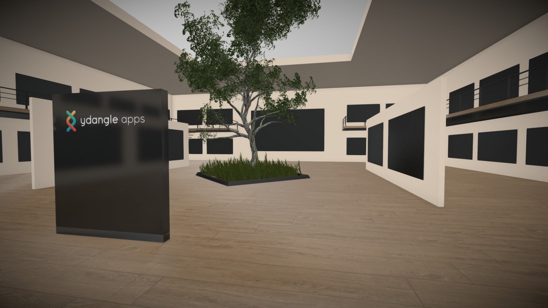 Open-plan Gallery - 3D model by ydangleapps [4f5812e] - Sketchfab