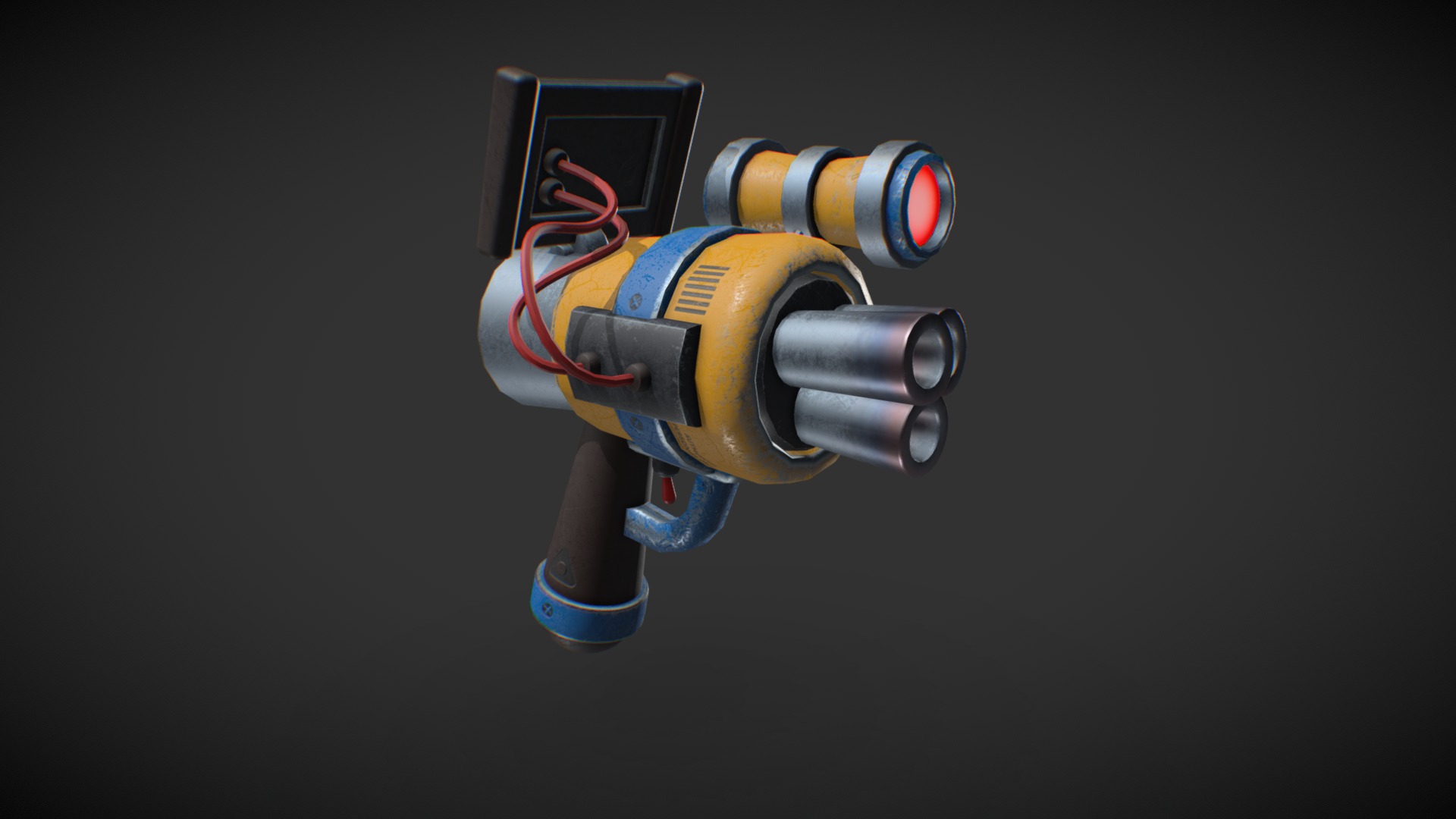 Yellow Gun - 3D model by Ethan Taylor (@s3659196) [4f58eb3] - Sketchfab