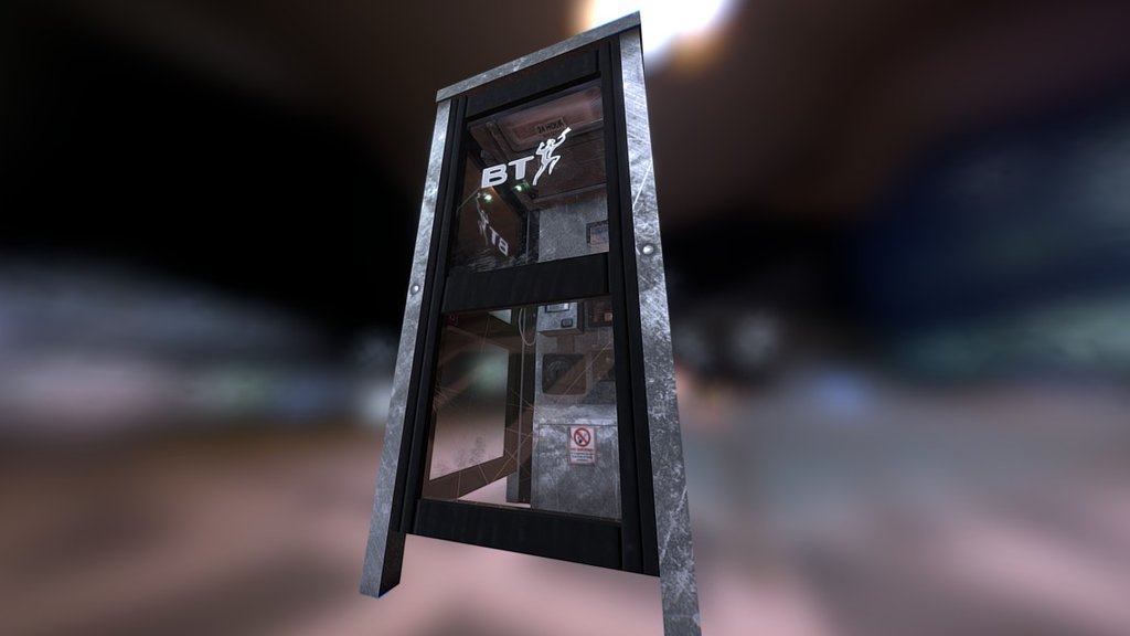 Telephone Box - Download Free 3D model by Splodeman [4f590bc] - Sketchfab