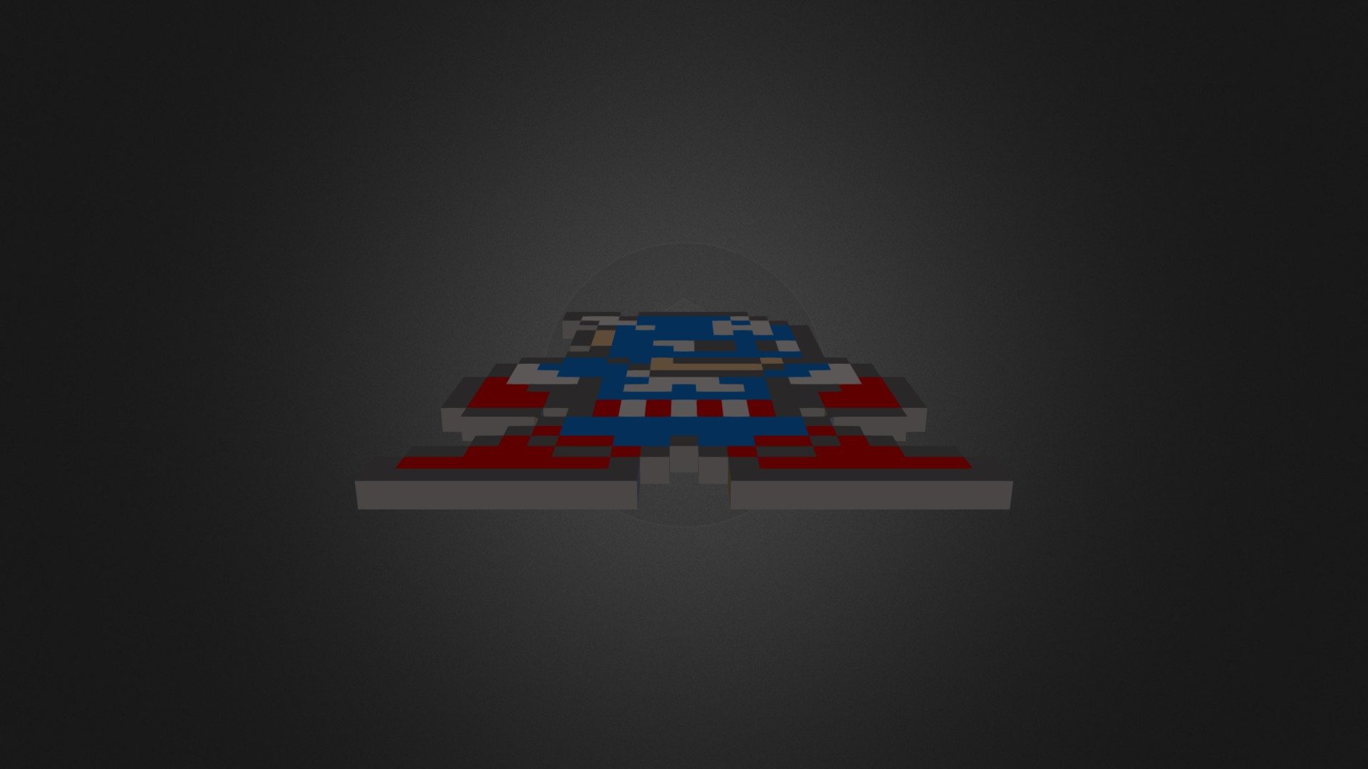 CUBE Marvel Captain America - 3D model by treebuild [4f594f4] - Sketchfab