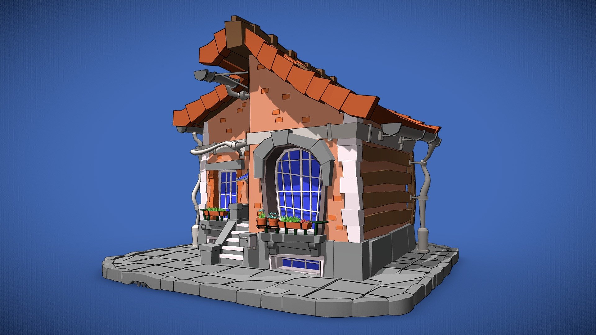 House_02_Cell_shading - Download Free 3D model by Cyril Limoges Athiel ...