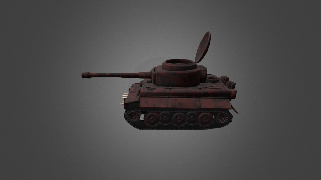 TIGER 2 - Red - 3D model by ShadowMagnus [4f60328] - Sketchfab