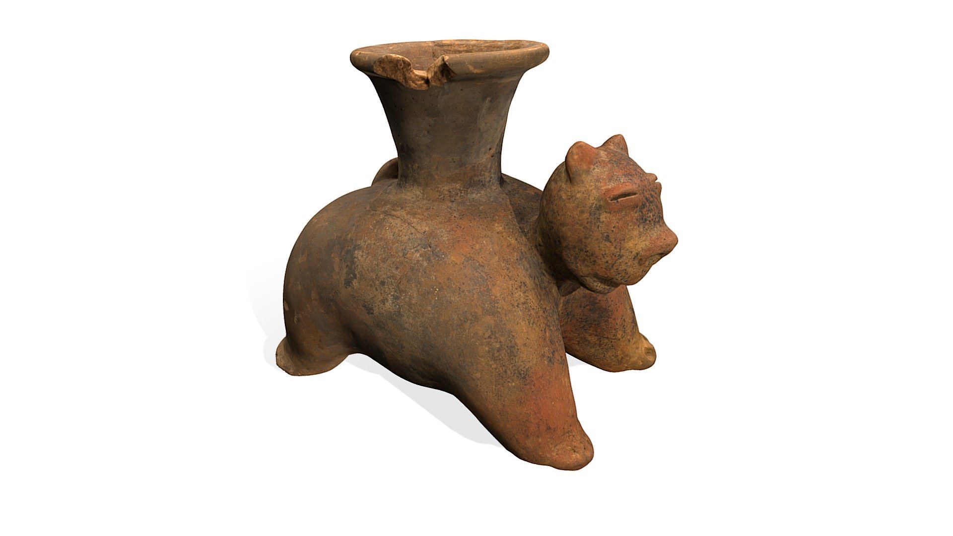 Dog Effigy Vessel - 3D model by University of South Florida Libraries ...