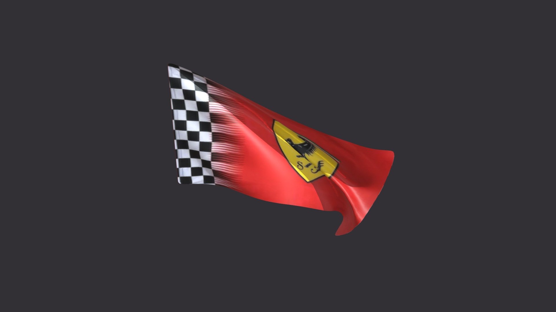 Bandeira Ferrari - 3D model by ana1994 [4f63bf9] - Sketchfab