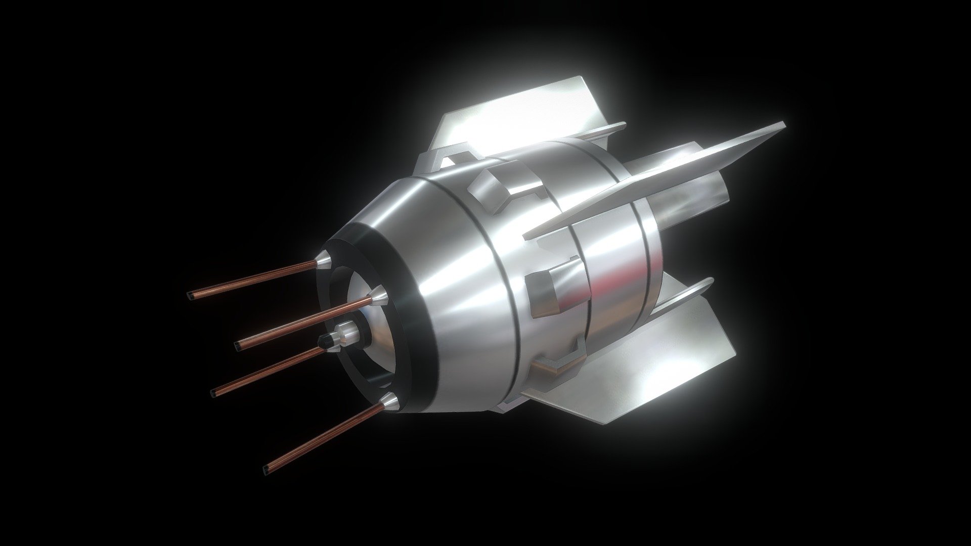 German Atomic-Bomb (low poly) - Download Free 3D model by Götz von ...