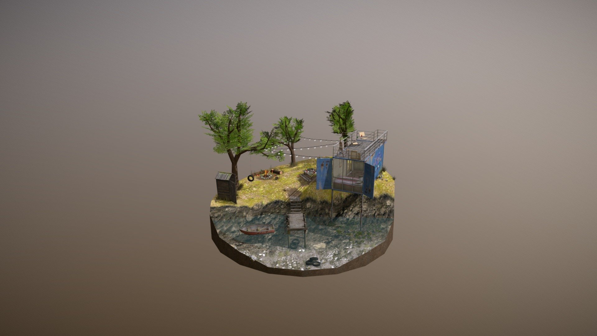 3D1 Diorama - Container House - 3D model by Revekka Andronikidu ...