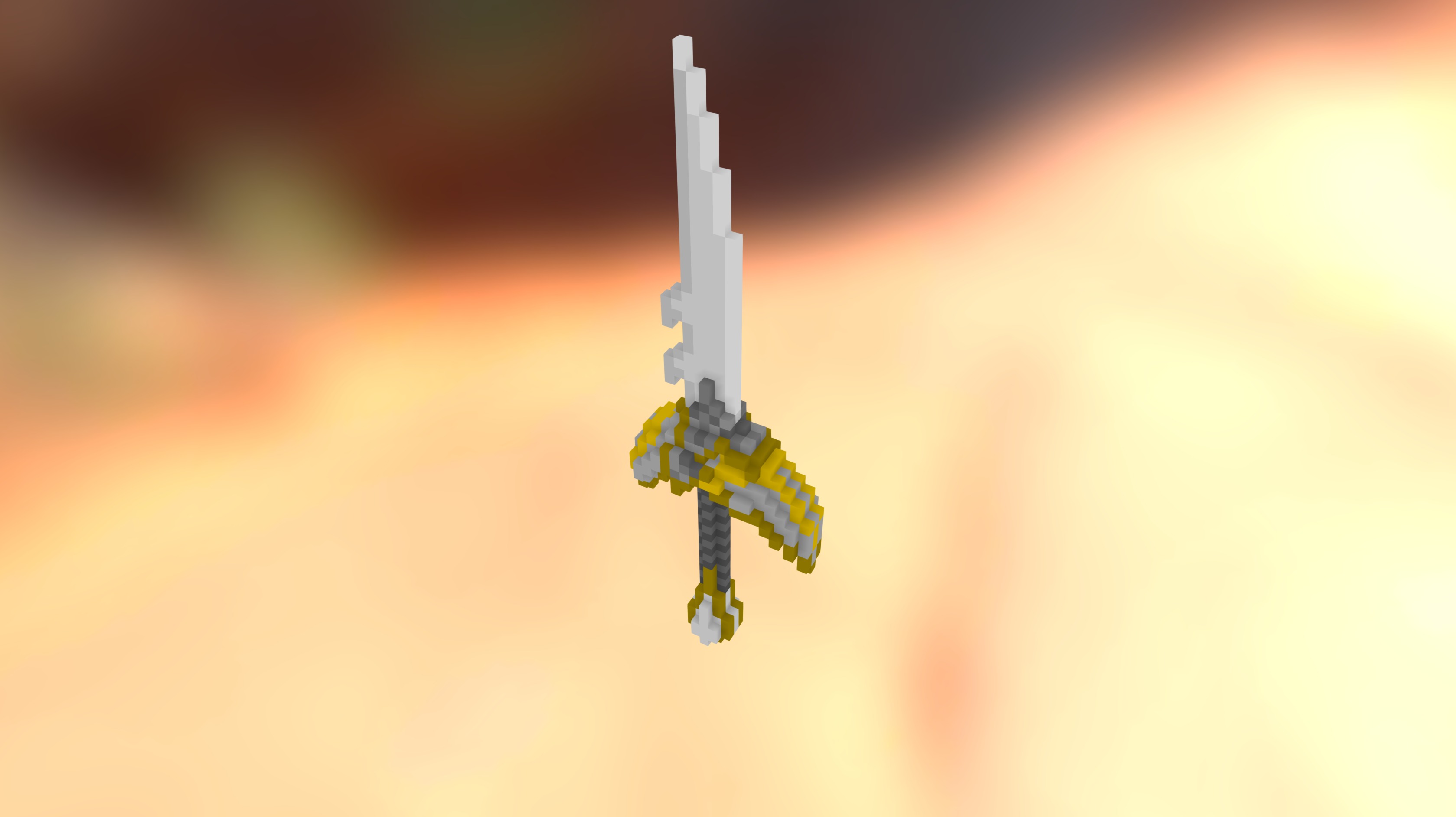 Voxel Sword Series IV - 3D model by Biomedefender [4f6a9d1] - Sketchfab