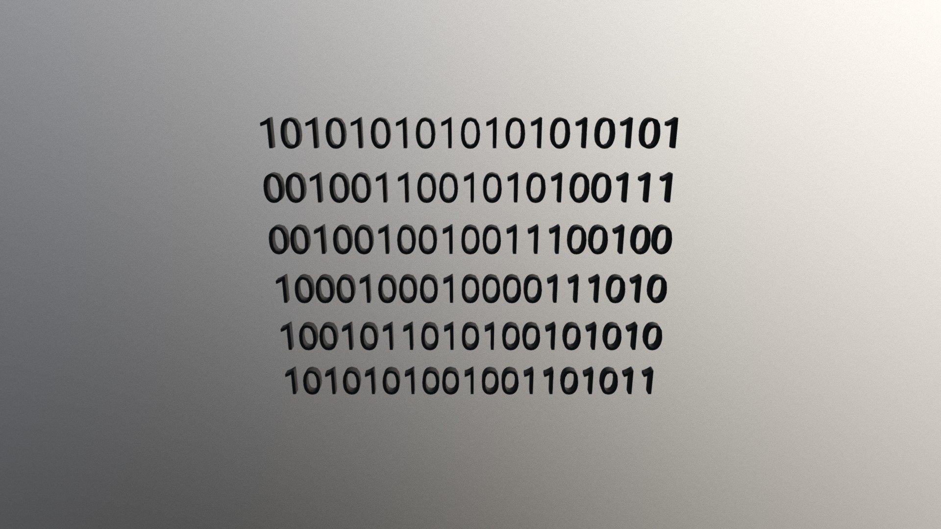 Binarycode - 3D model by leonkeizer [4f6acef] - Sketchfab