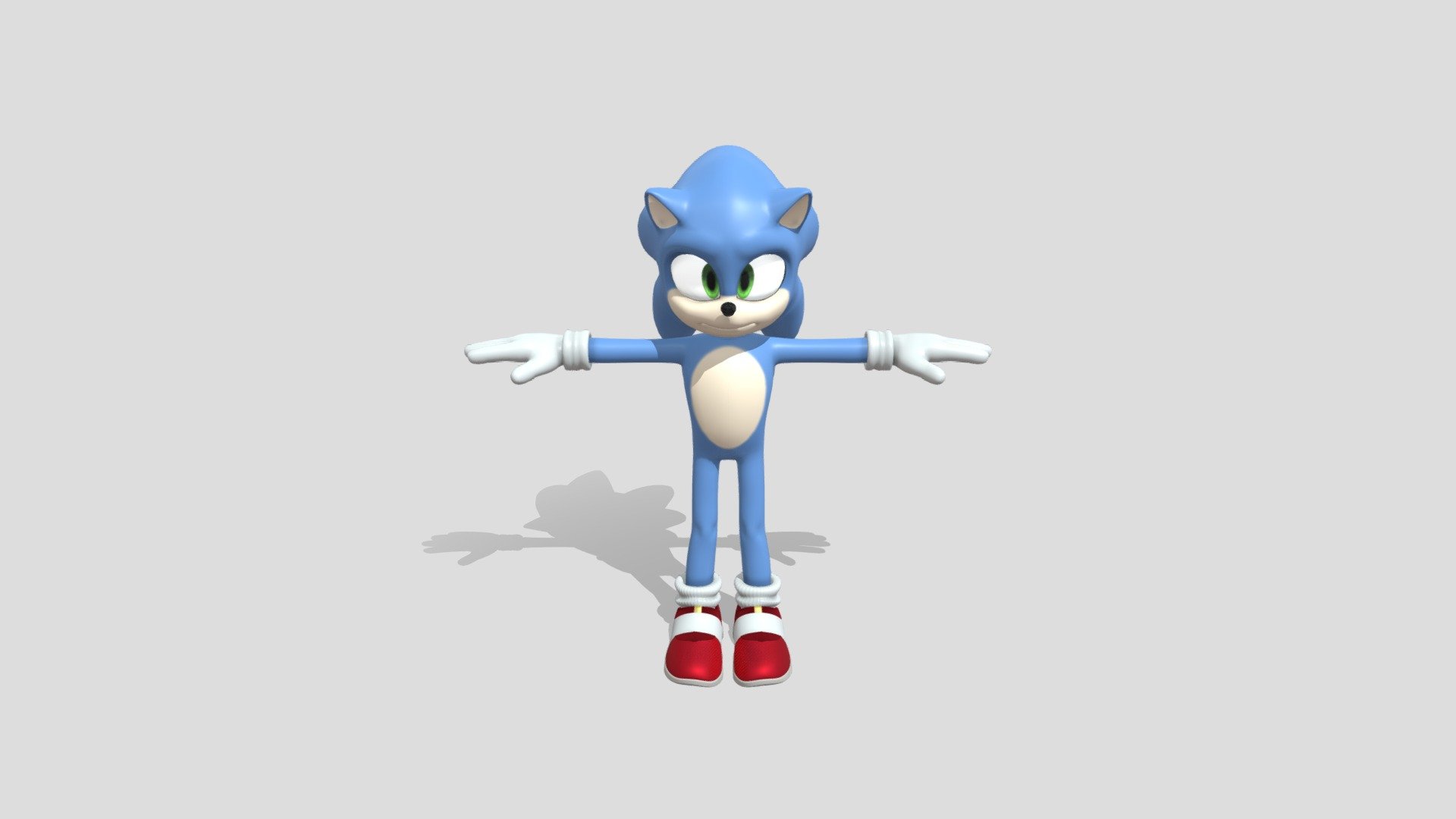 Sonic Movie | Free - Download Free 3D model by Xman (@manzar20 ...