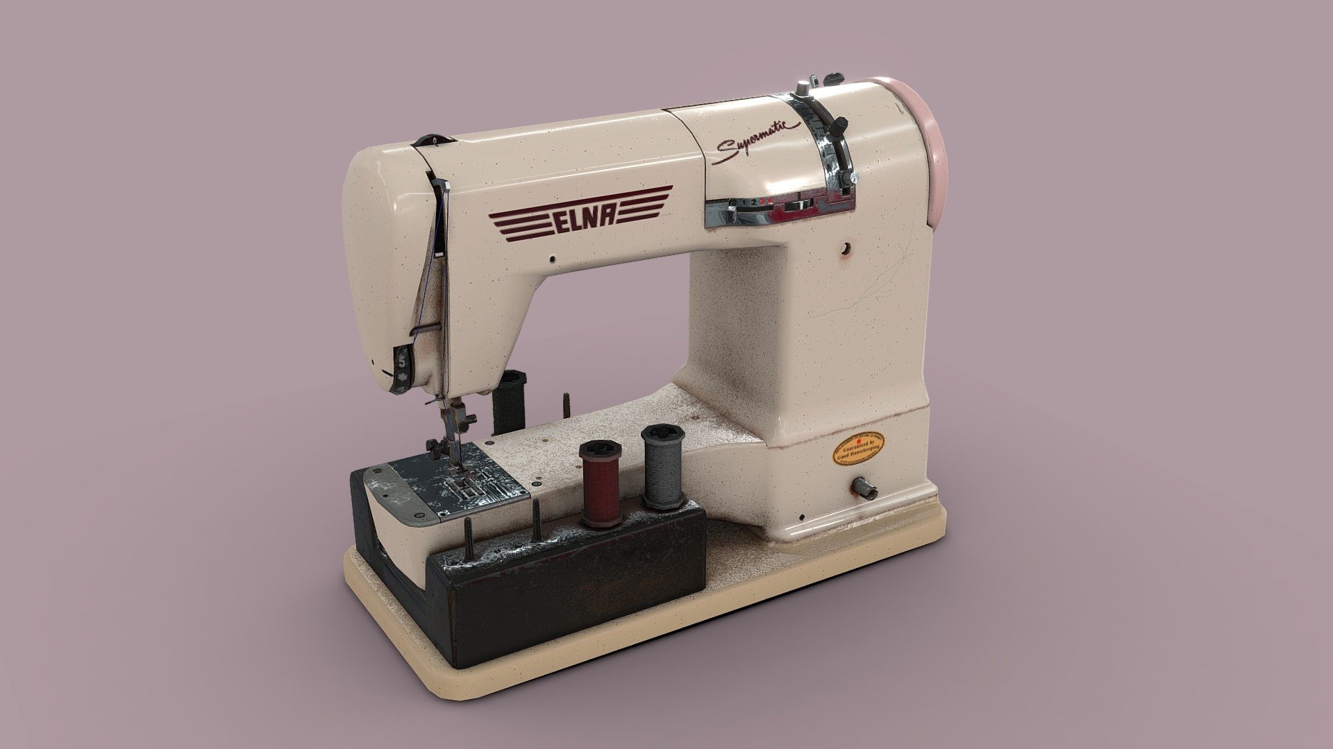 Vintage sewing machine - Download Free 3D model by Halil Kantarci ...
