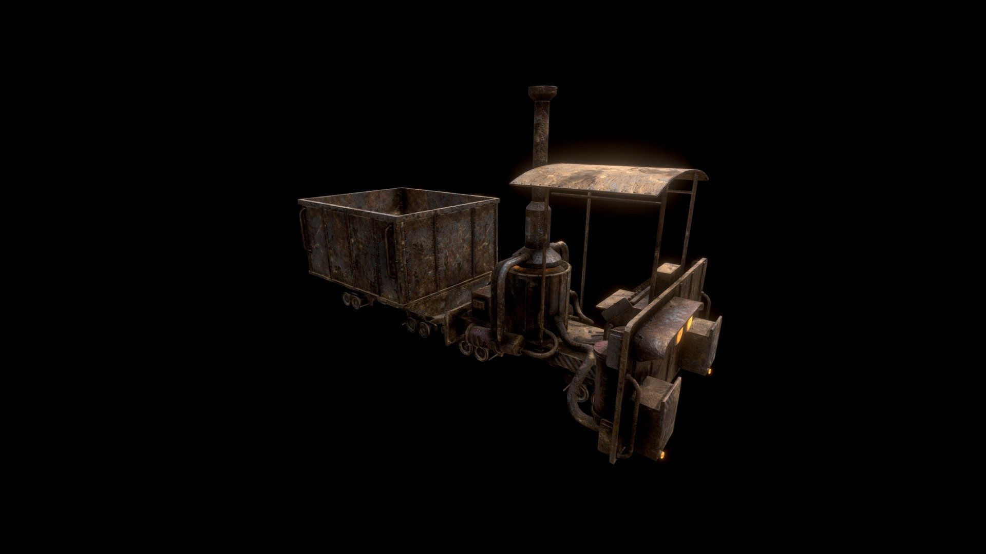 Old Rail Cart - 3D model by yionguon [4f6dae2] - Sketchfab