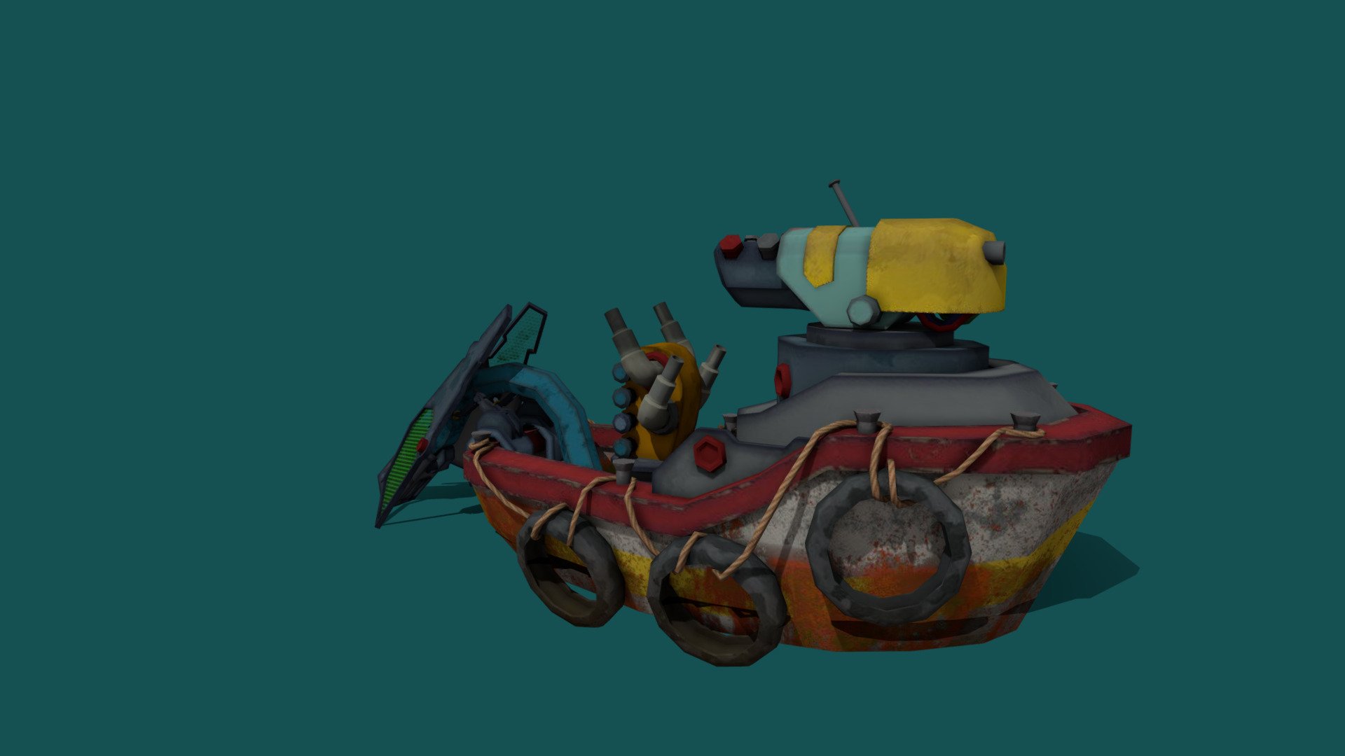 Ro boat - Download Free 3D model by efforya [4f70c30] - Sketchfab