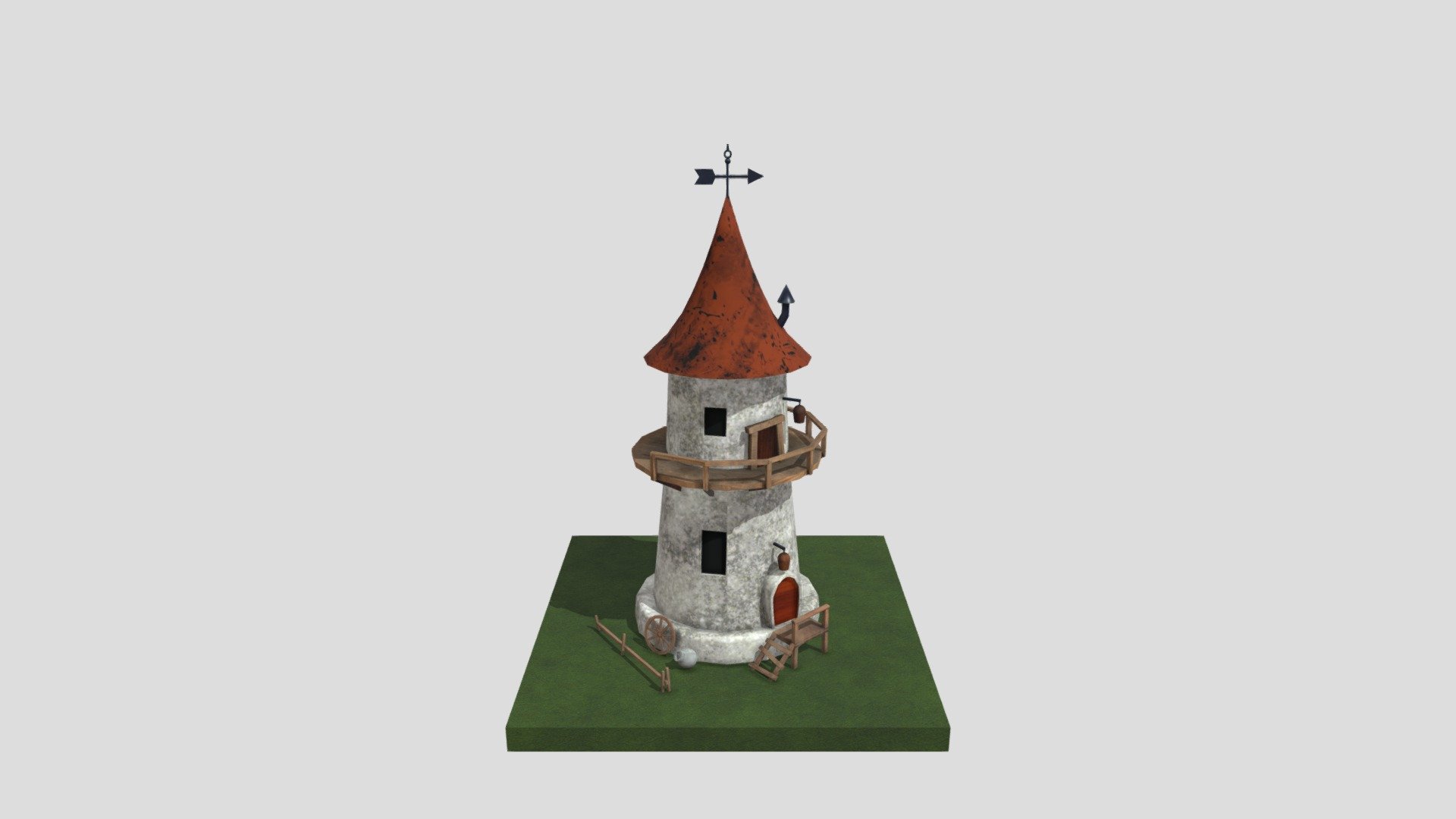 Gaston TSVA 1C Parcial 1 - 3D model by Fiorella (@fiooo) [4f73727 ...