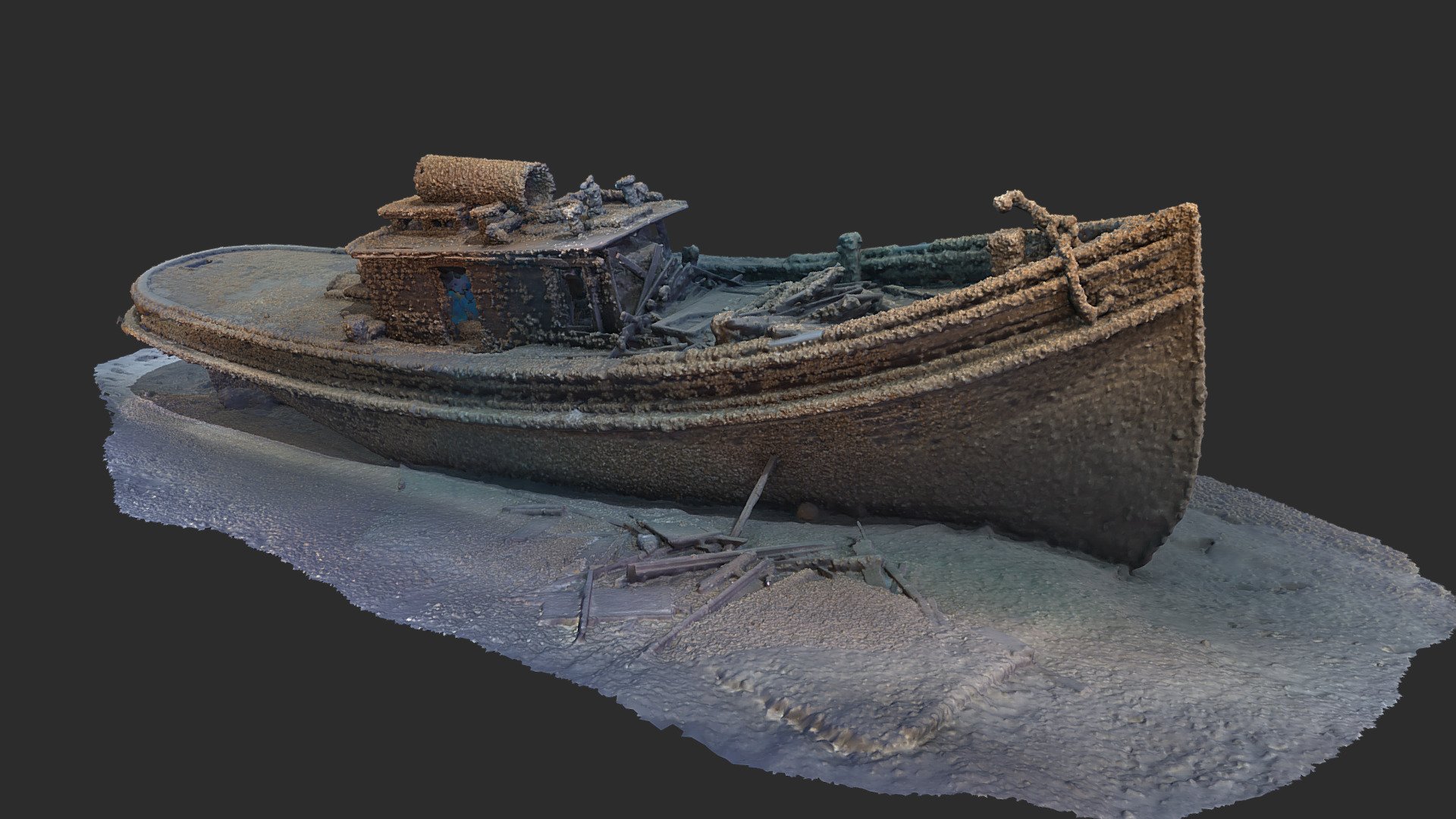 Tugboat Philip Becker (Lake Ontario NMS) - 3D model by Thunder Bay ...