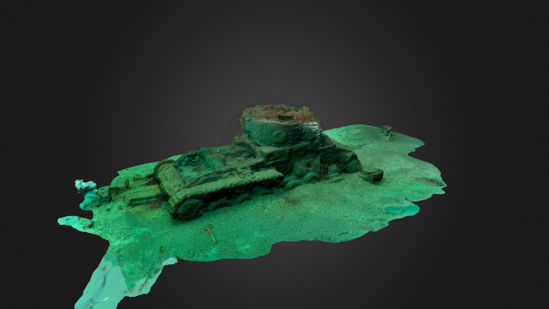 Underwater Valentine Tank Wreck - 3D model by Deep3D (@simonbrown ...