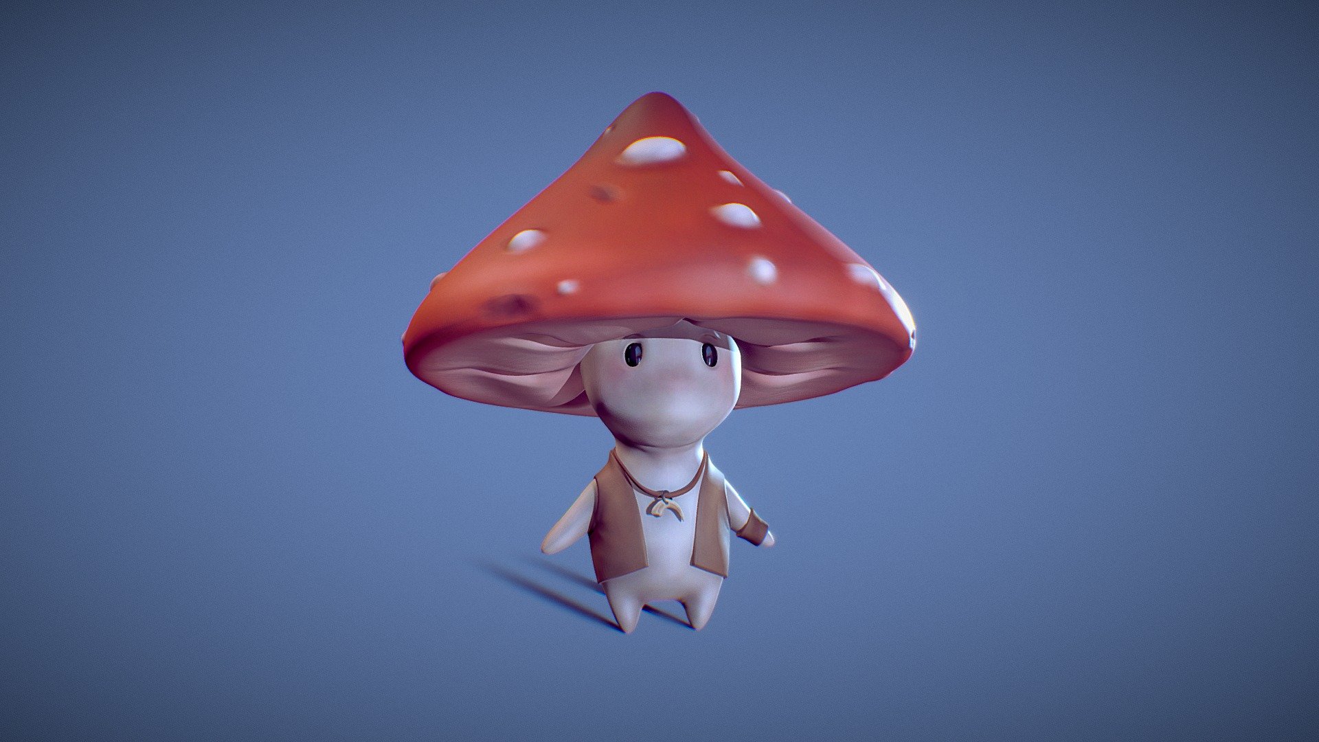Stylized Mushroom Character - 3D model by Garry.Samuel.Donzelli.Gray [4f7a2a5] - Sketchfab