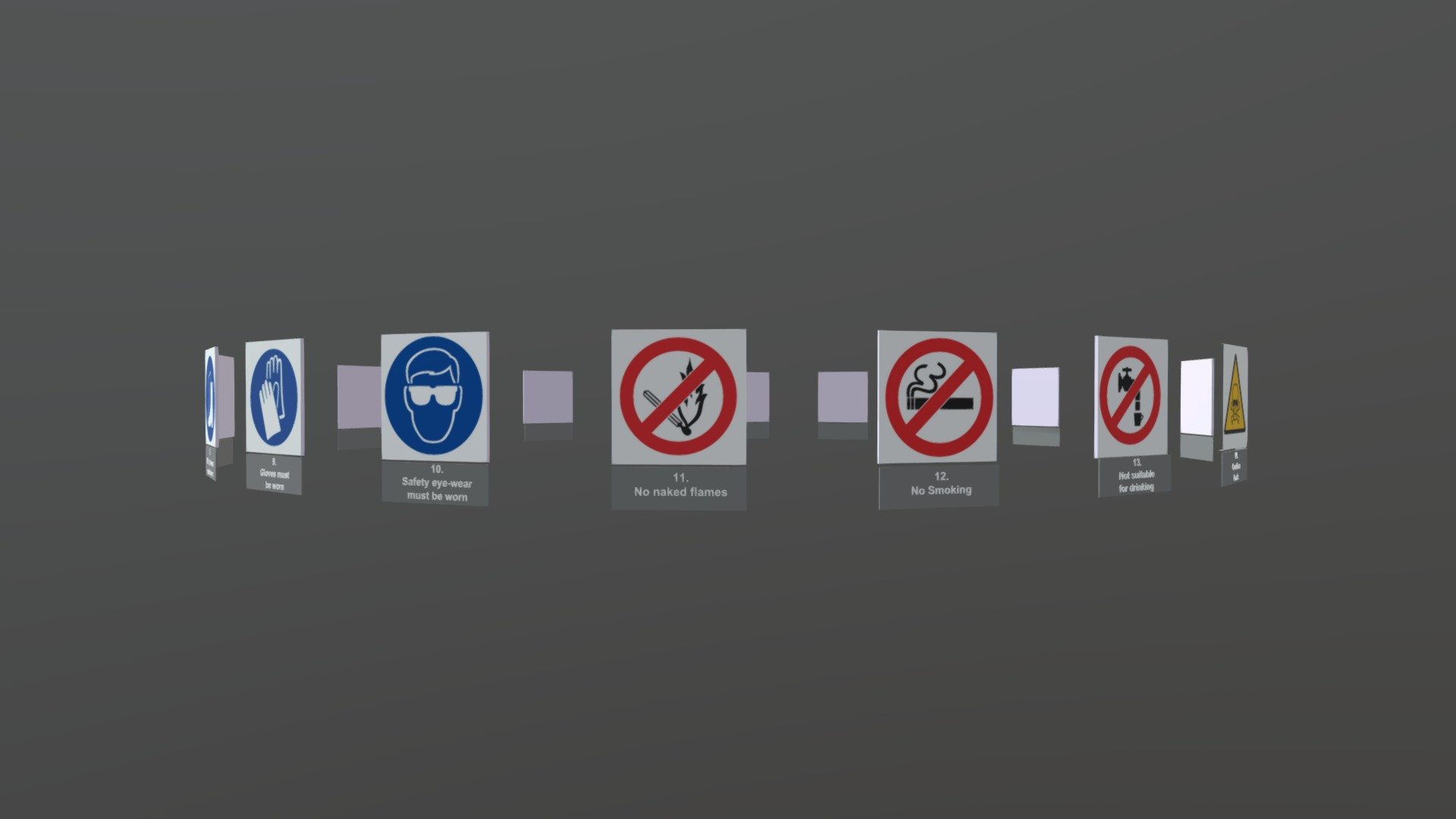 Safety sign carousel - Download Free 3D model by Ammonite (@rickharris7 ...