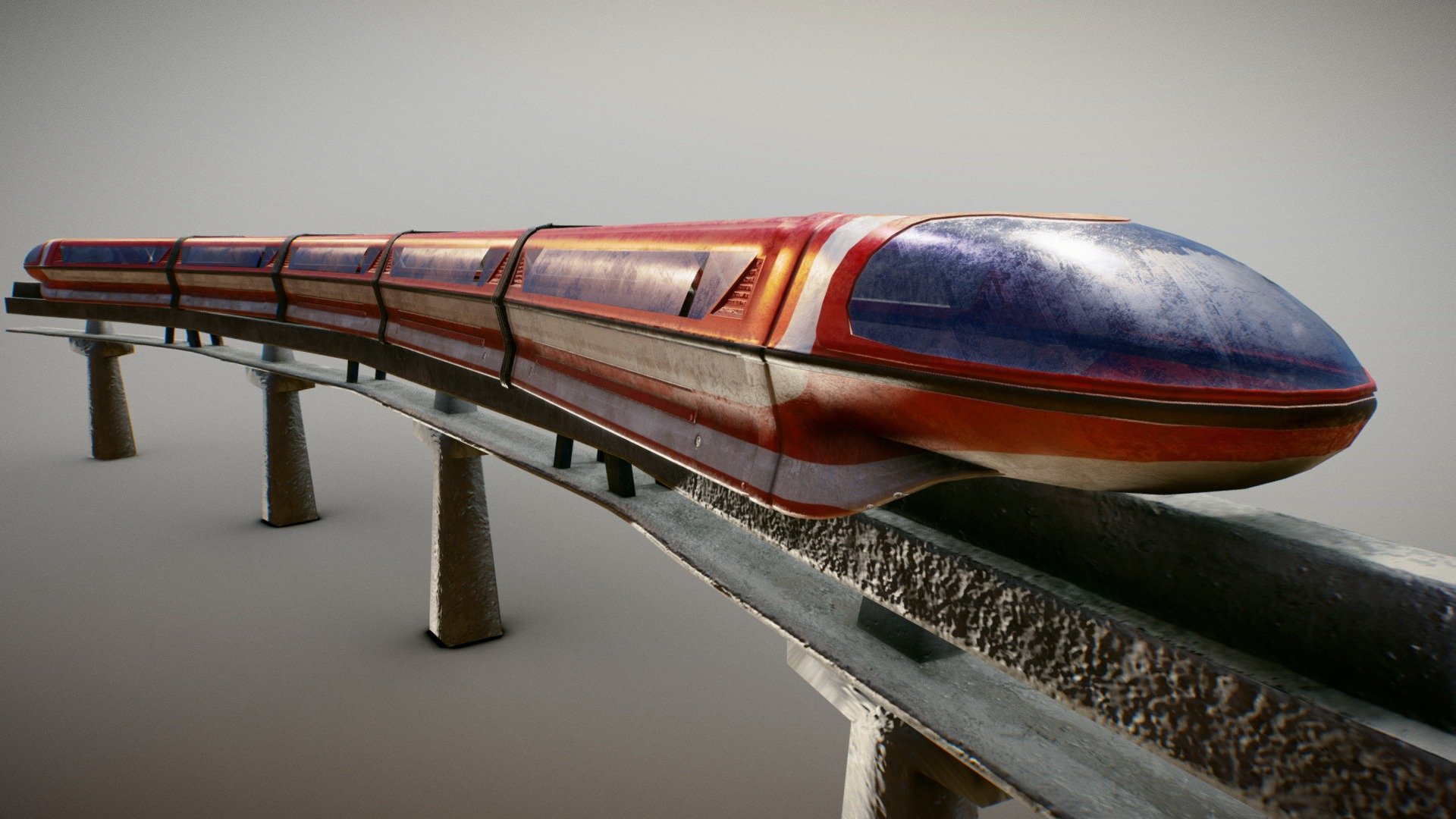 Monorail - Download Free 3D model by Pedro Lima (@Panza) [4f7d1fb ...