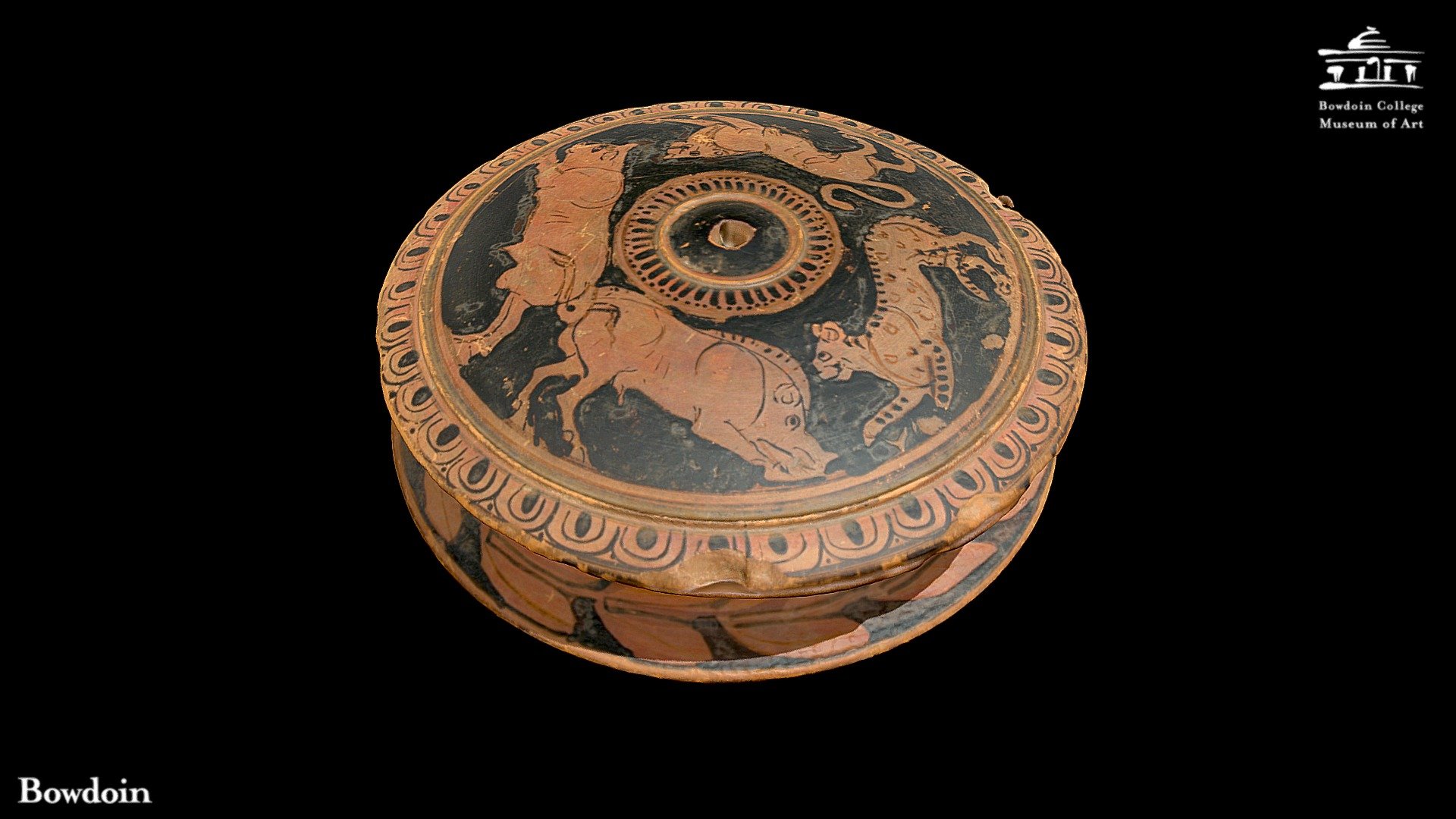 Red-Figure Pyxis with Cover - 3D model by Bowdoin College Museum of Art ...