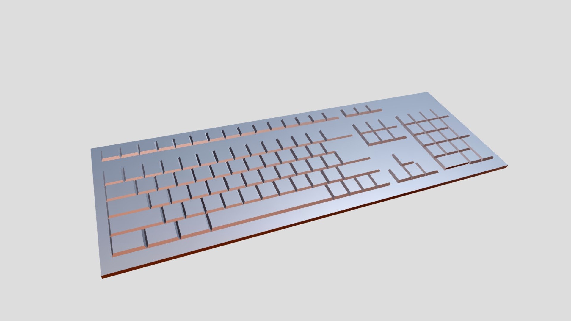 Keyboard - Download Free 3D model by Trockk (@Timrockk) [4f834db ...