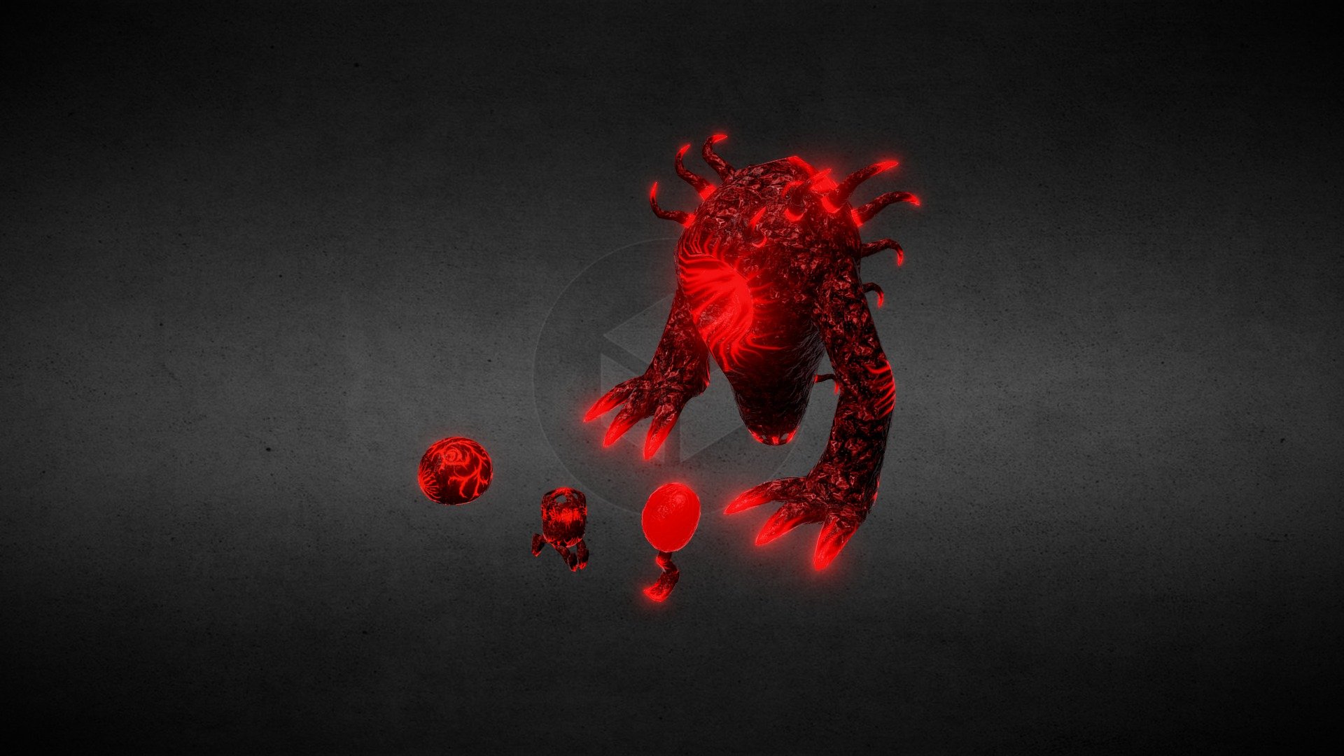 Fire type creatures - 3D model by Greg Kieroj (@GregKDev) [4f8365a ...