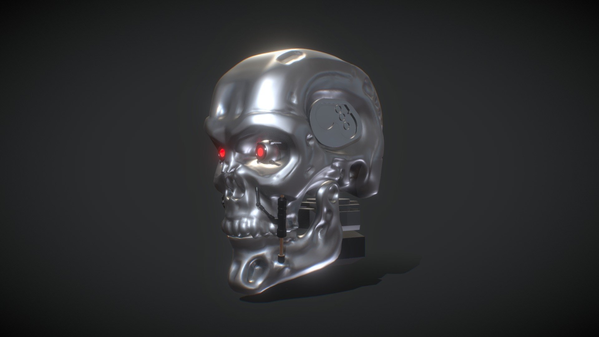 Terminator Head Sculpt sketch - 3D model by Blackflames [4f836e6 ...