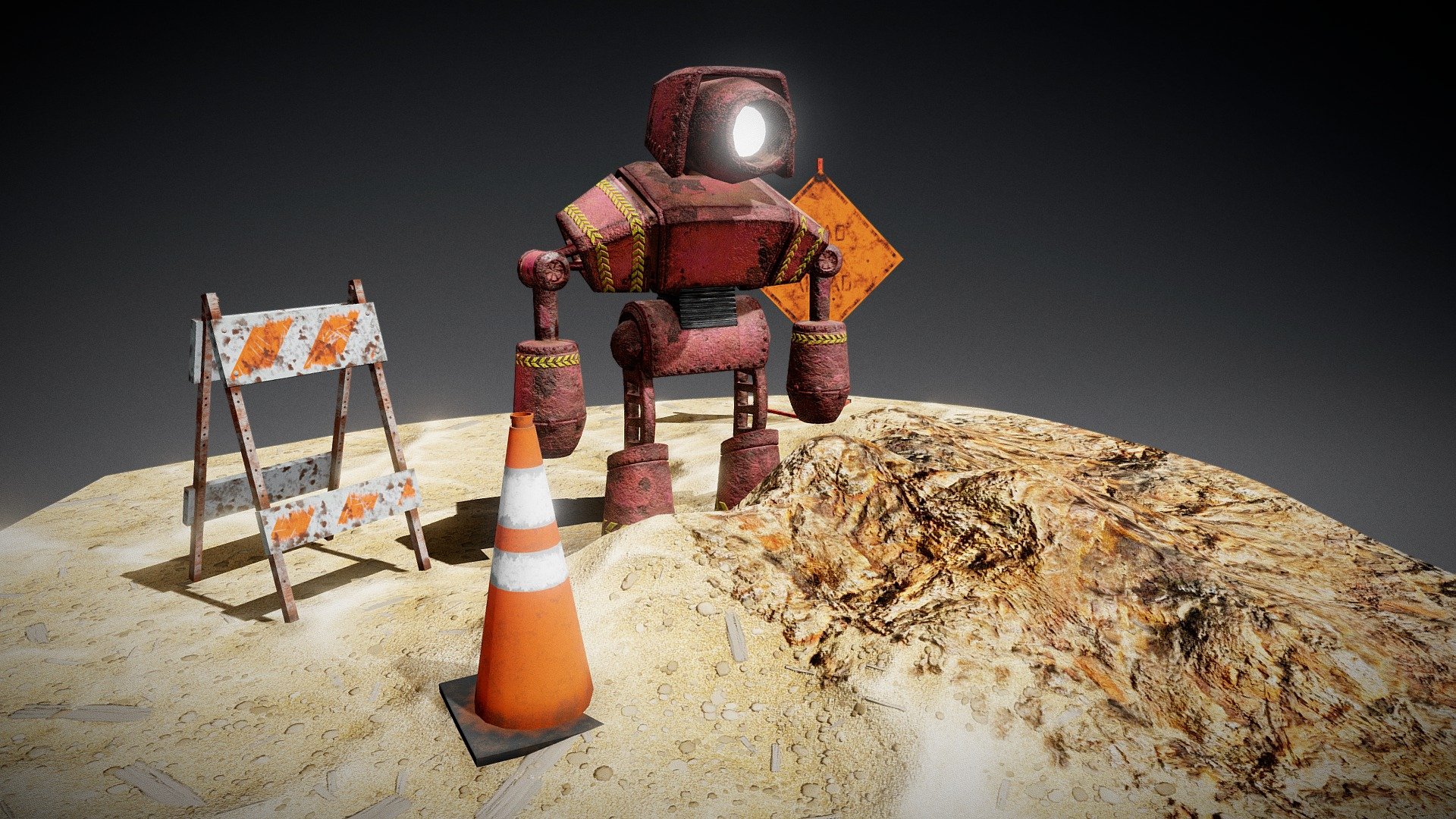 Robot R5 trabajando - 3D model by Krlts [4f84fc6] - Sketchfab