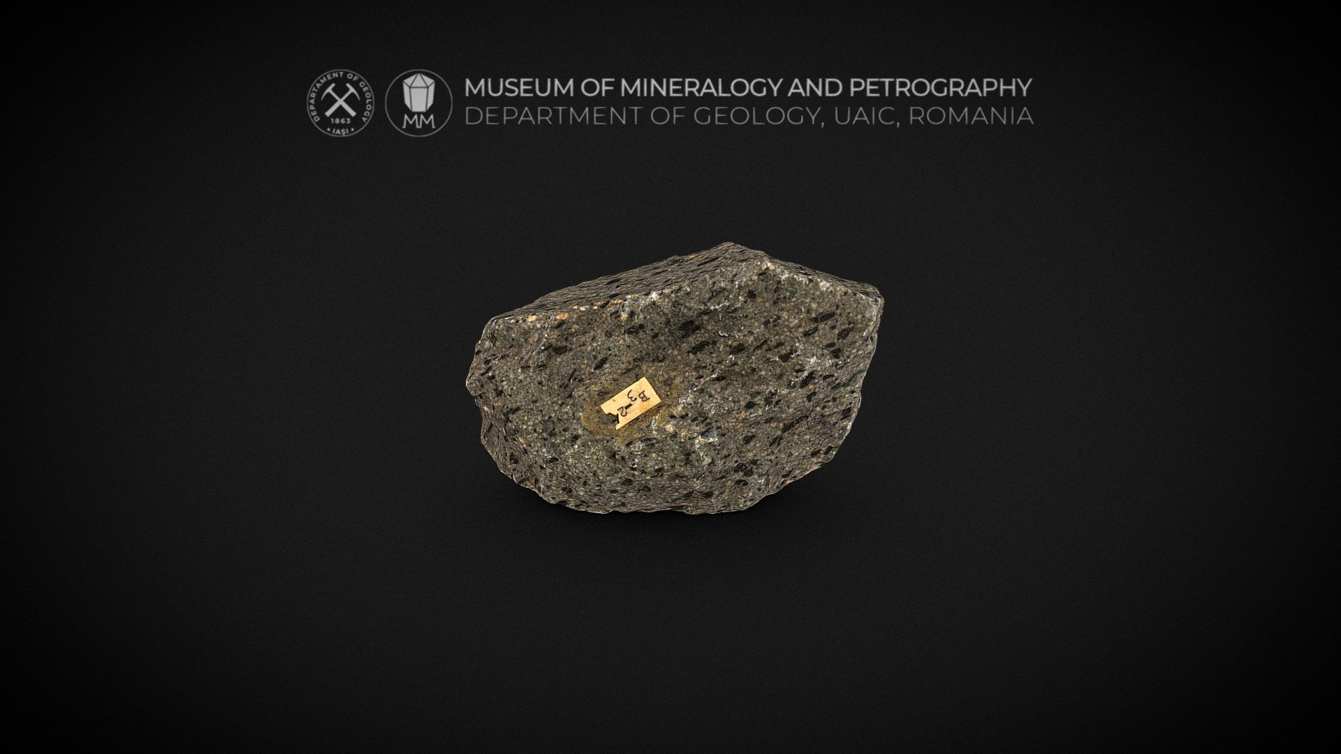 Dacite (igneous rock), Romania - 3D model by Museum of Mineralogy and ...