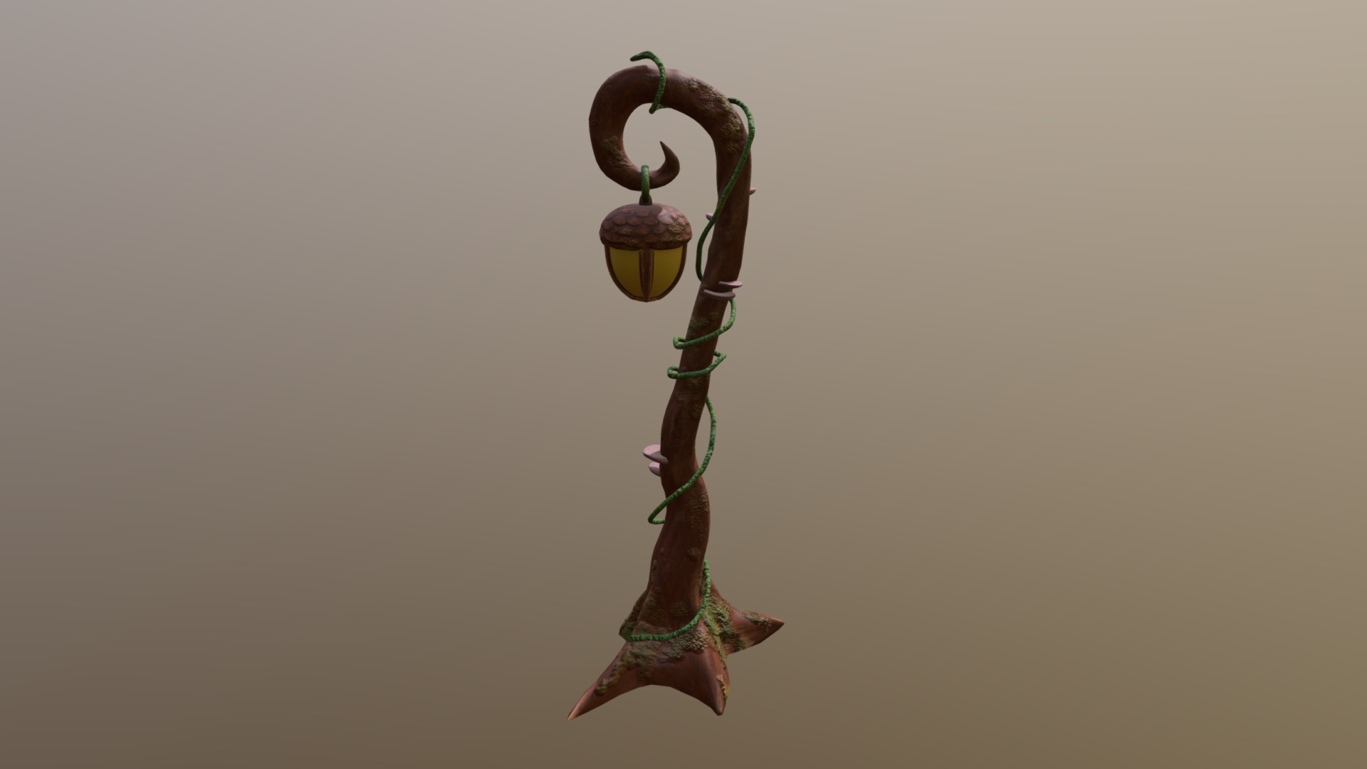 Fairy Lamppost (Coloured) - 3D model by Meg Bells (@MegBells) [4f87166 ...