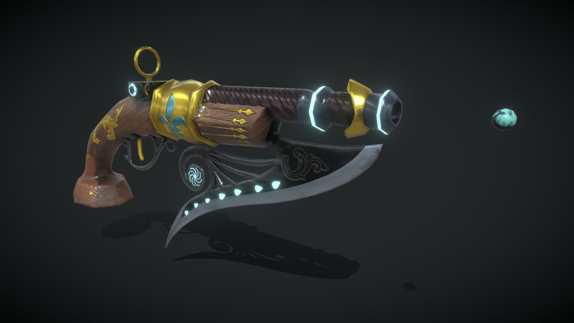 Energy Battle Weapon - 3D model by JuanDavidSC [4f8778b] - Sketchfab