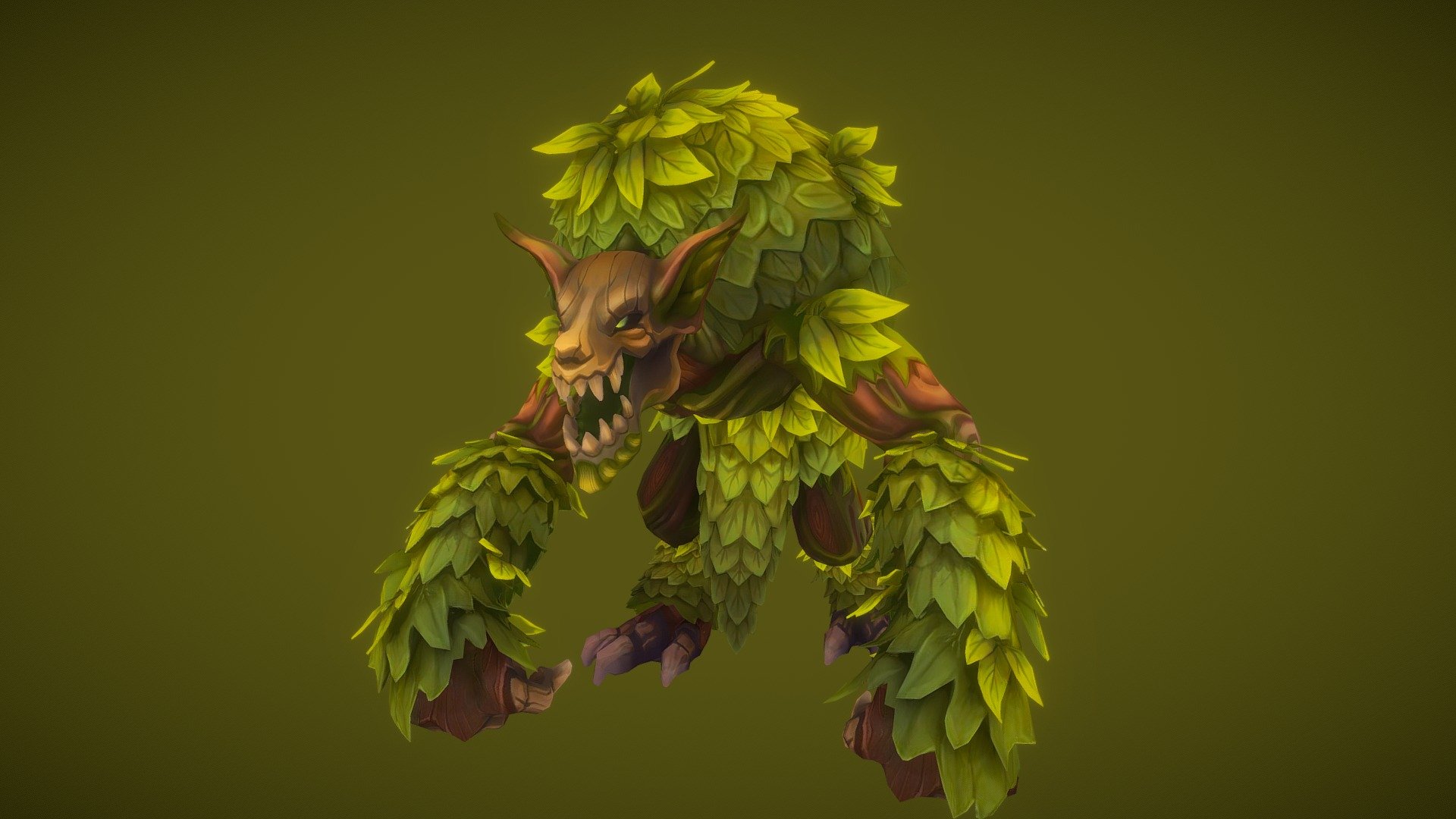 Stylized Fantasy Swamp Hound - 3D model by N-hance Studio (@Malice6731 ...