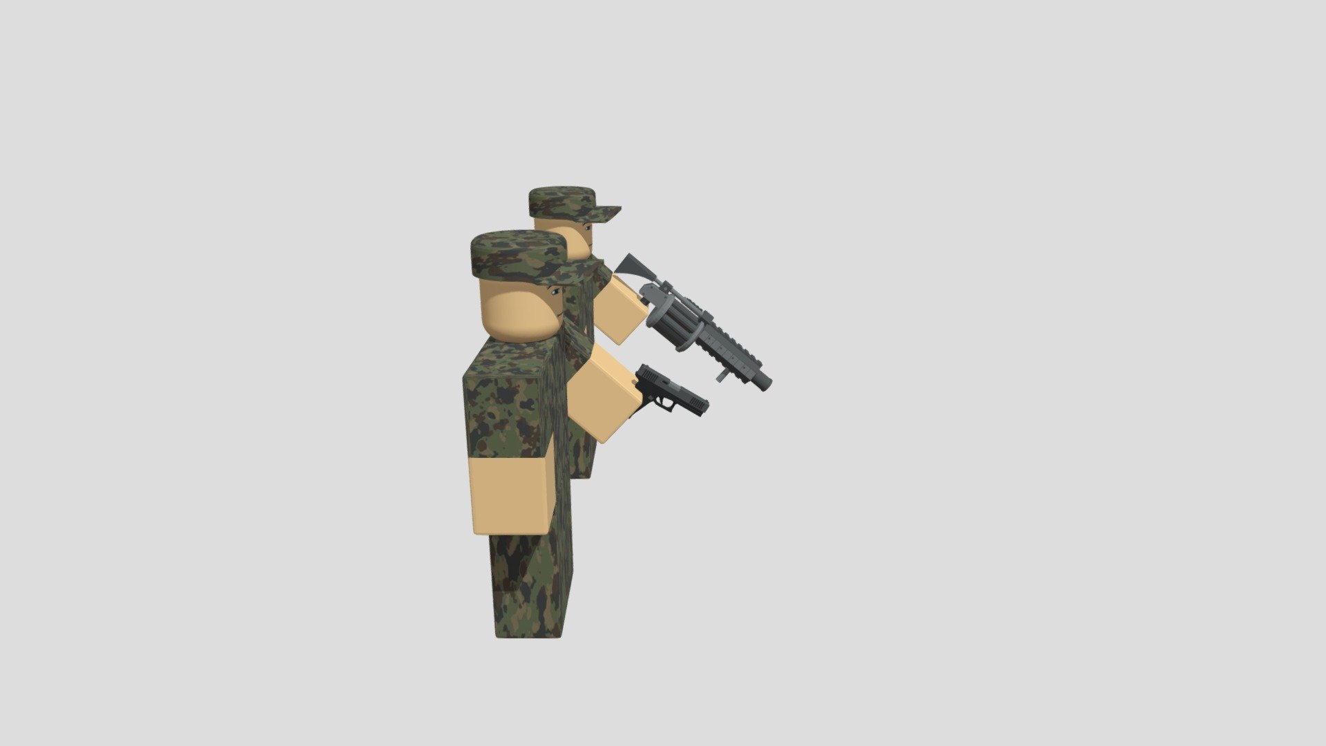 Roblox Soldiers - 3D model by Inventivebear49 [4f8970b] - Sketchfab